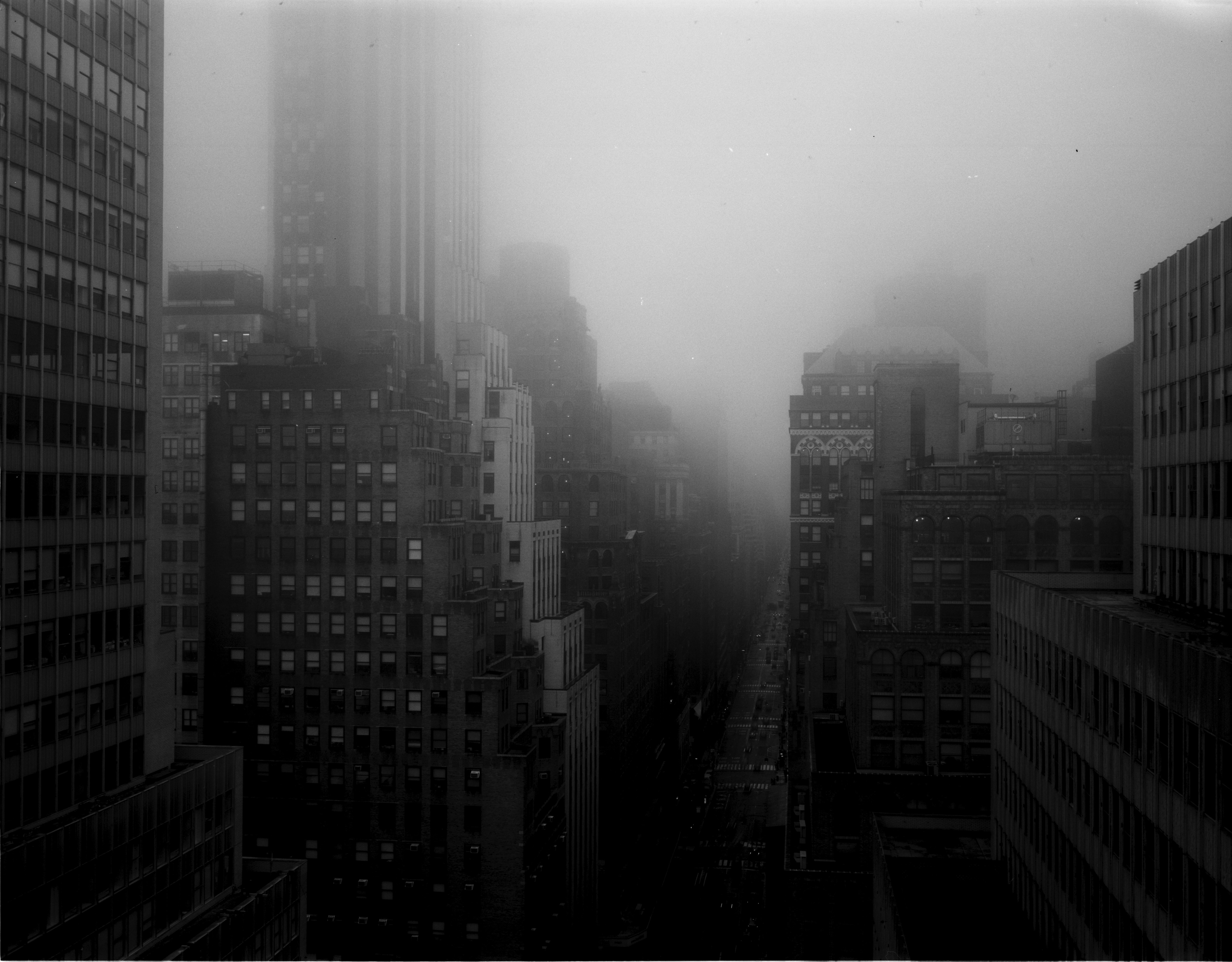 Grayscale photo of city buildings photo – Free City street Image on ...