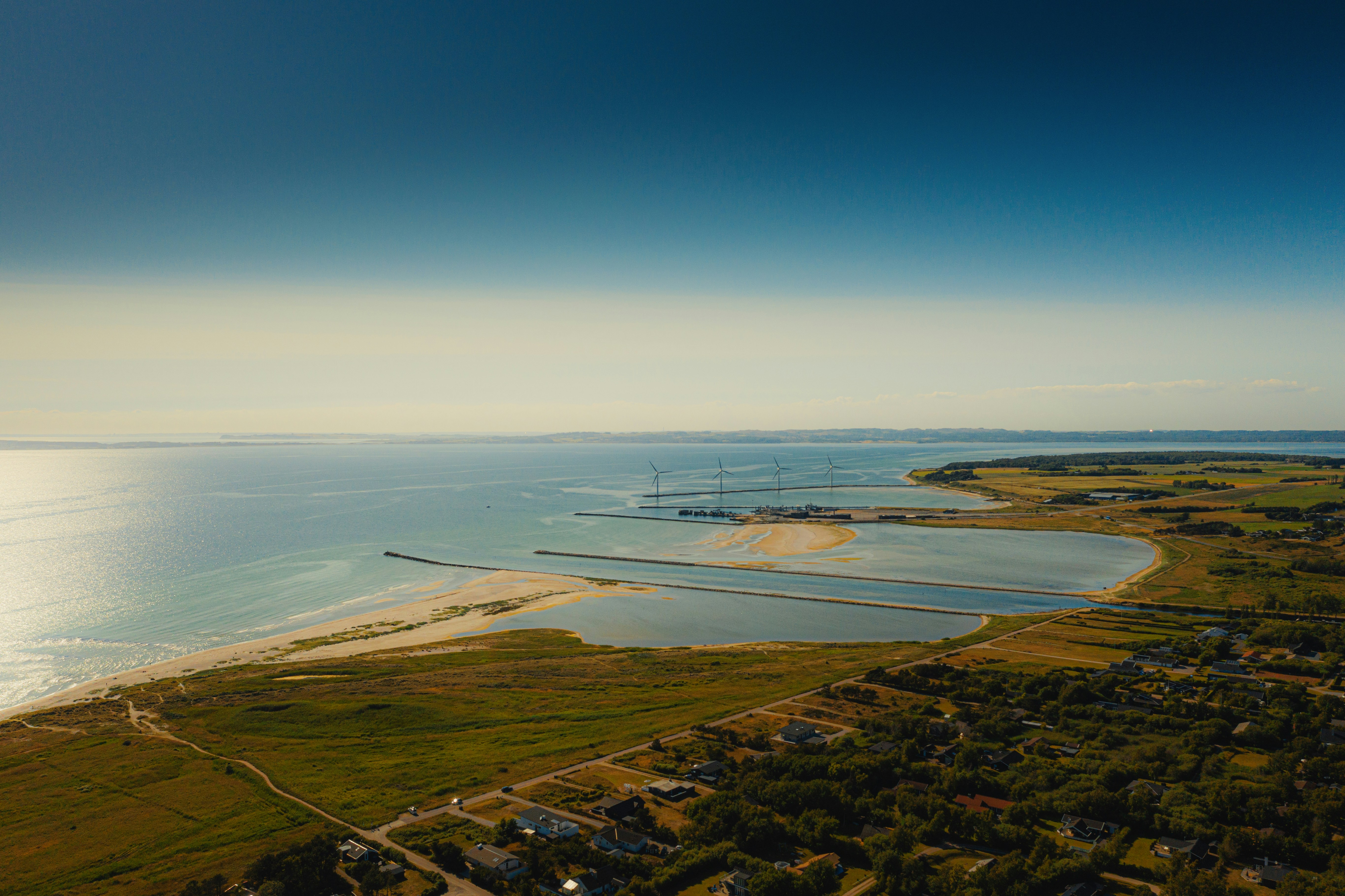 Curved Breakwaters: A Quiet Aerial Coastline