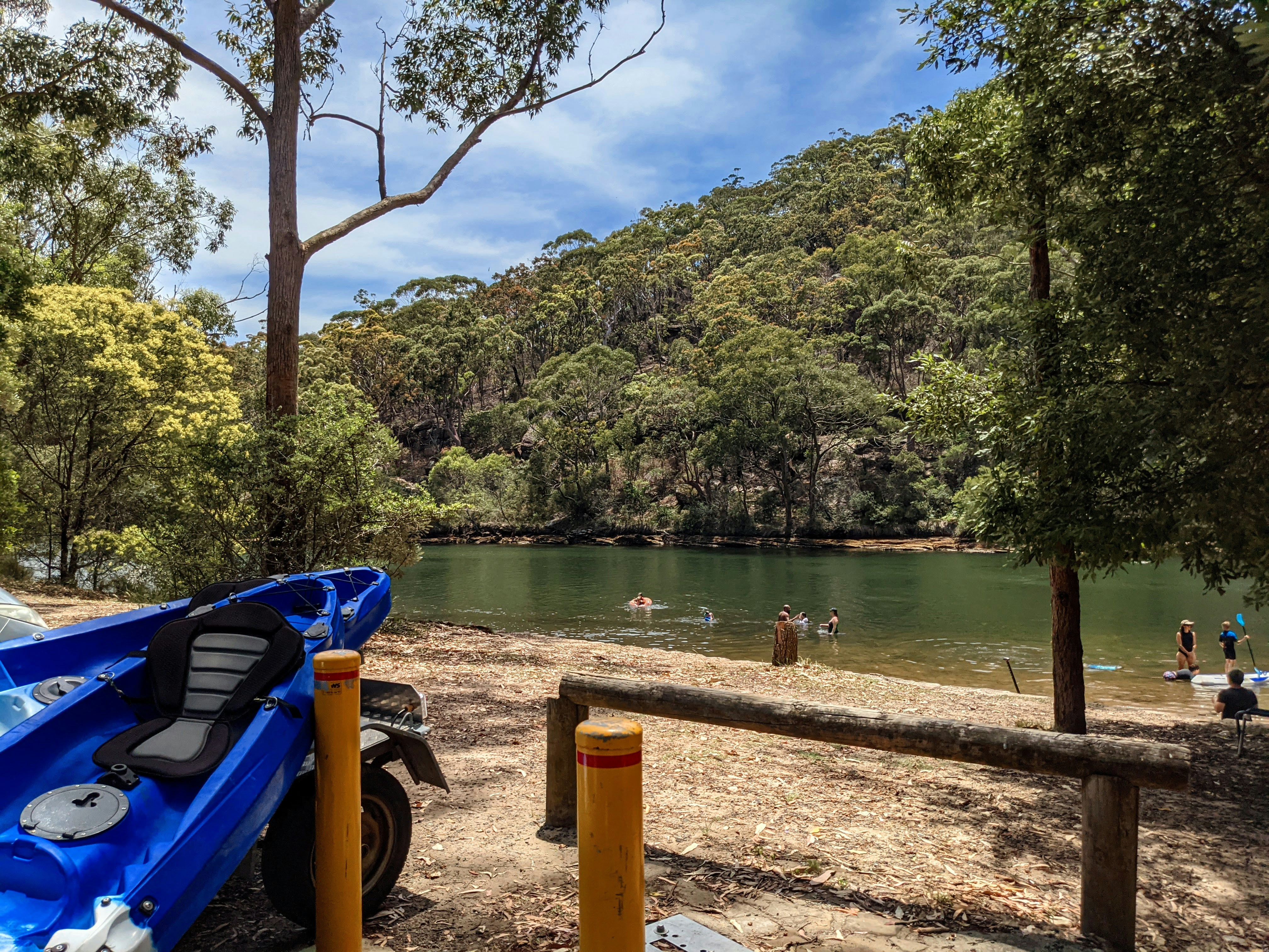 Blue and brown wooden boat on lake during daytime photo – Free ...