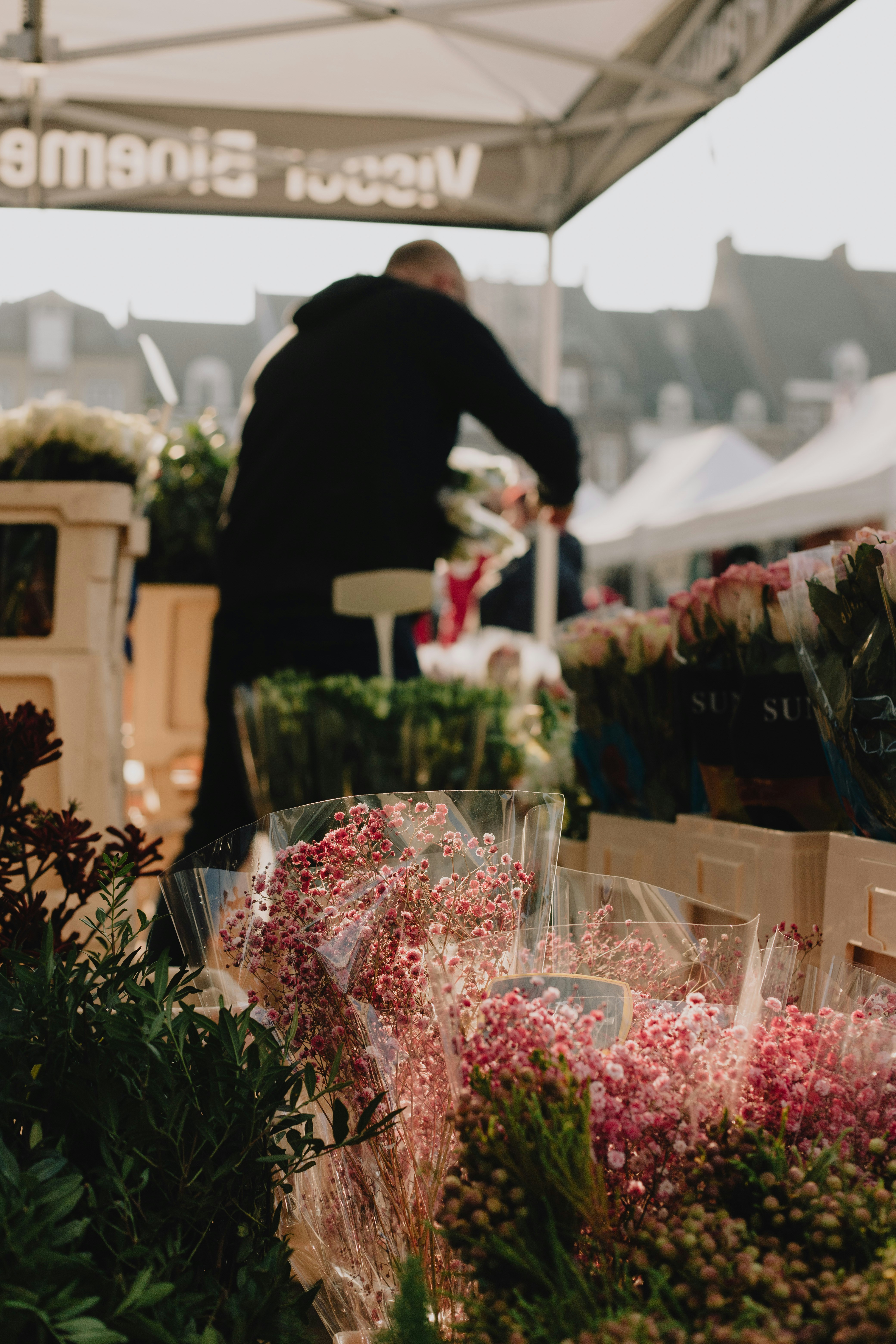 Blossoms in the Market: A Floral Encounter