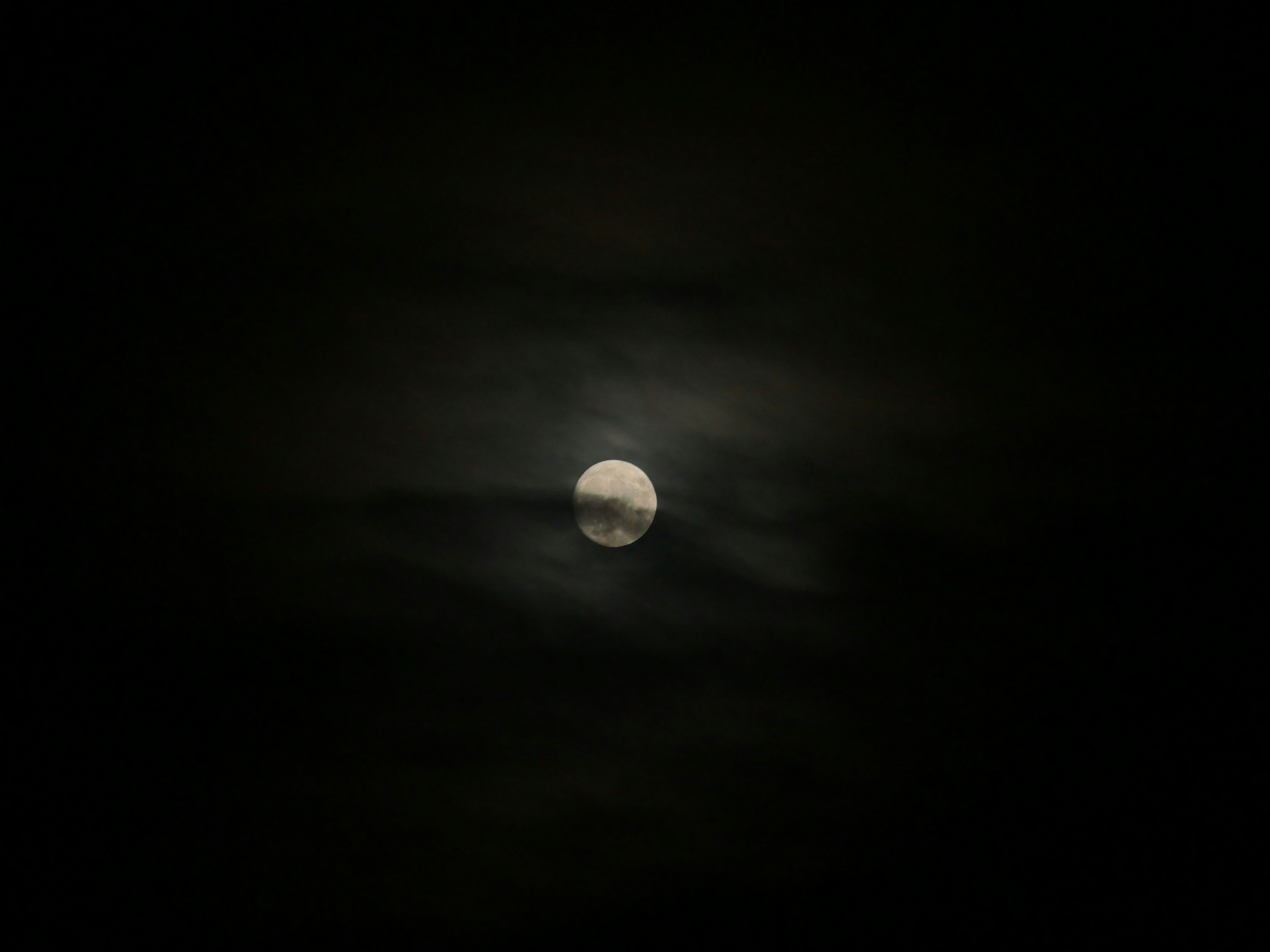 Pleine lune dans un ciel nocturne sombre photo – Image gratuite de Noir ...
