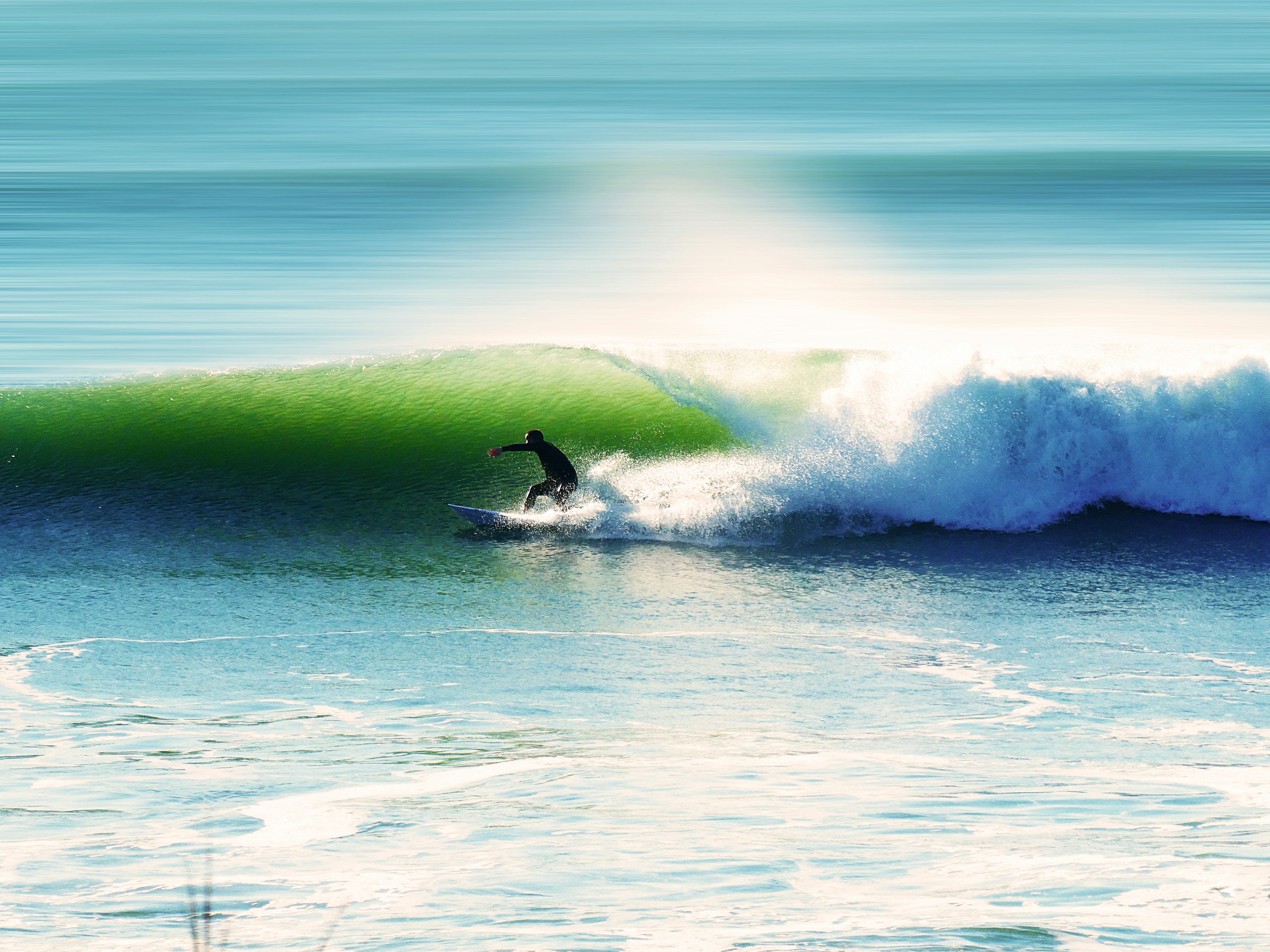 Man surfing on sea waves during daytime photo – Free Les sables-d ...
