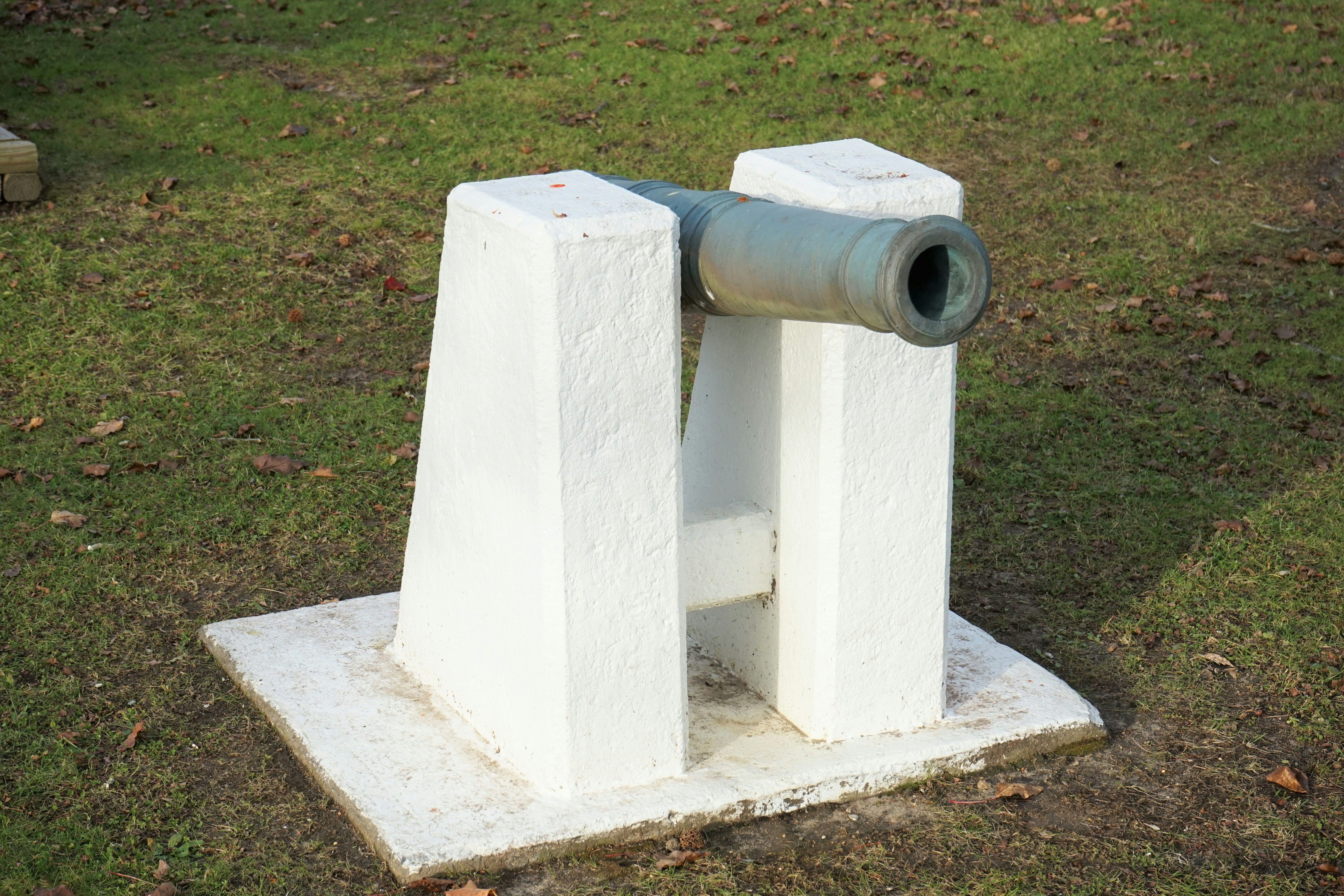 Ancient Gun Emplacement on a Concrete Plinth