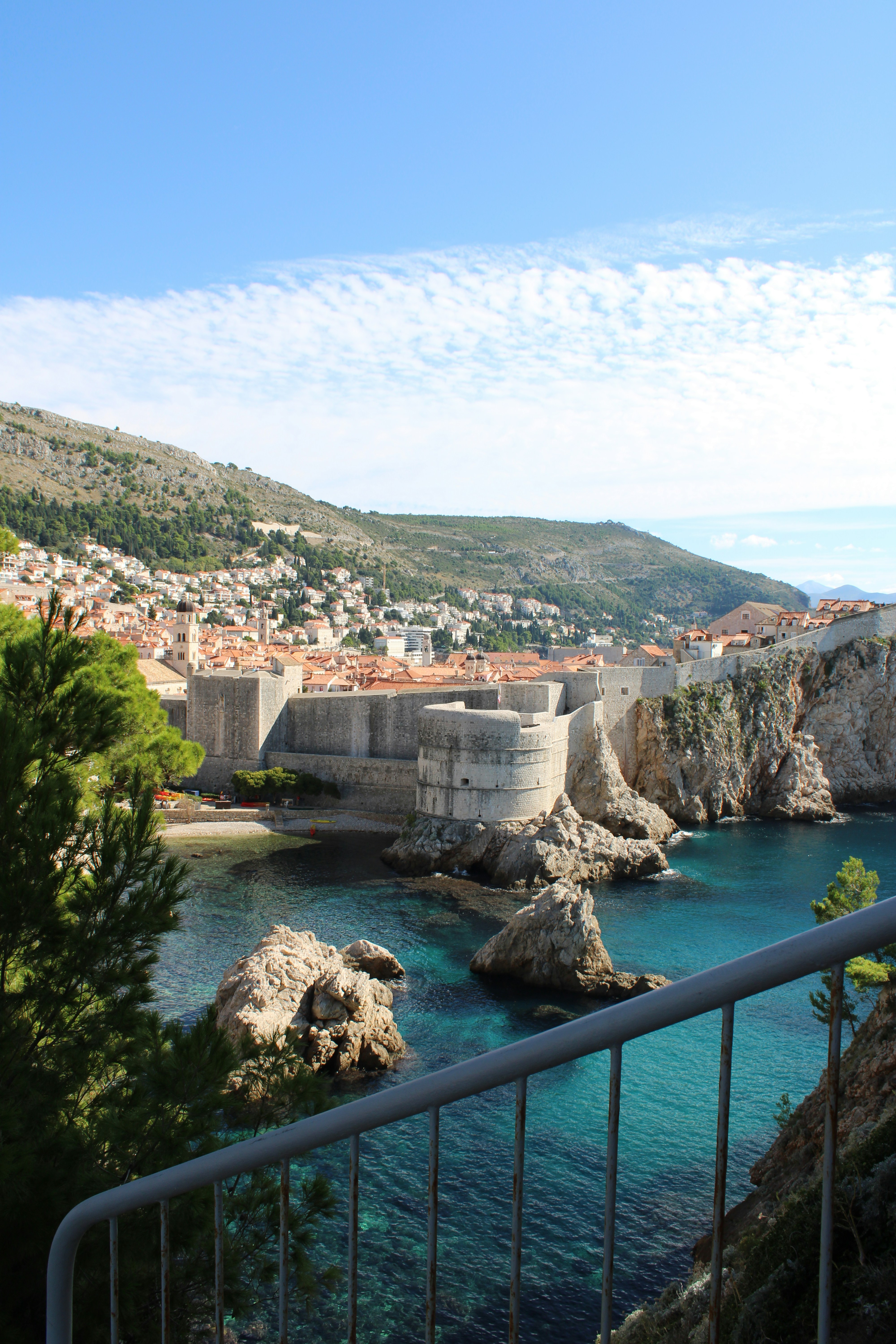 Sea-Cliff Fortress at the Riviera Dawn