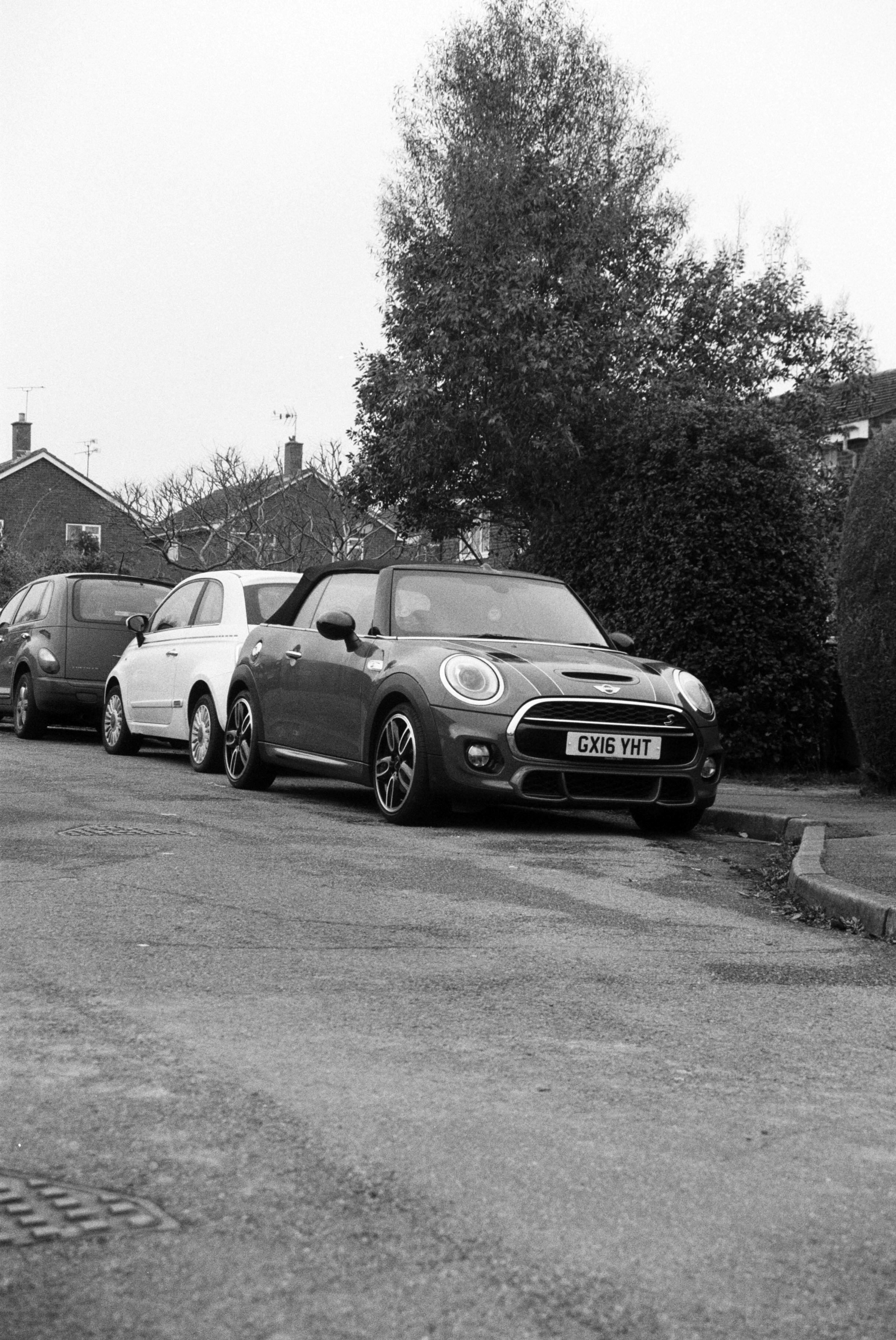 Grayscale photo of bmw m 3 coupe parked on parking lot photo – Free Car ...