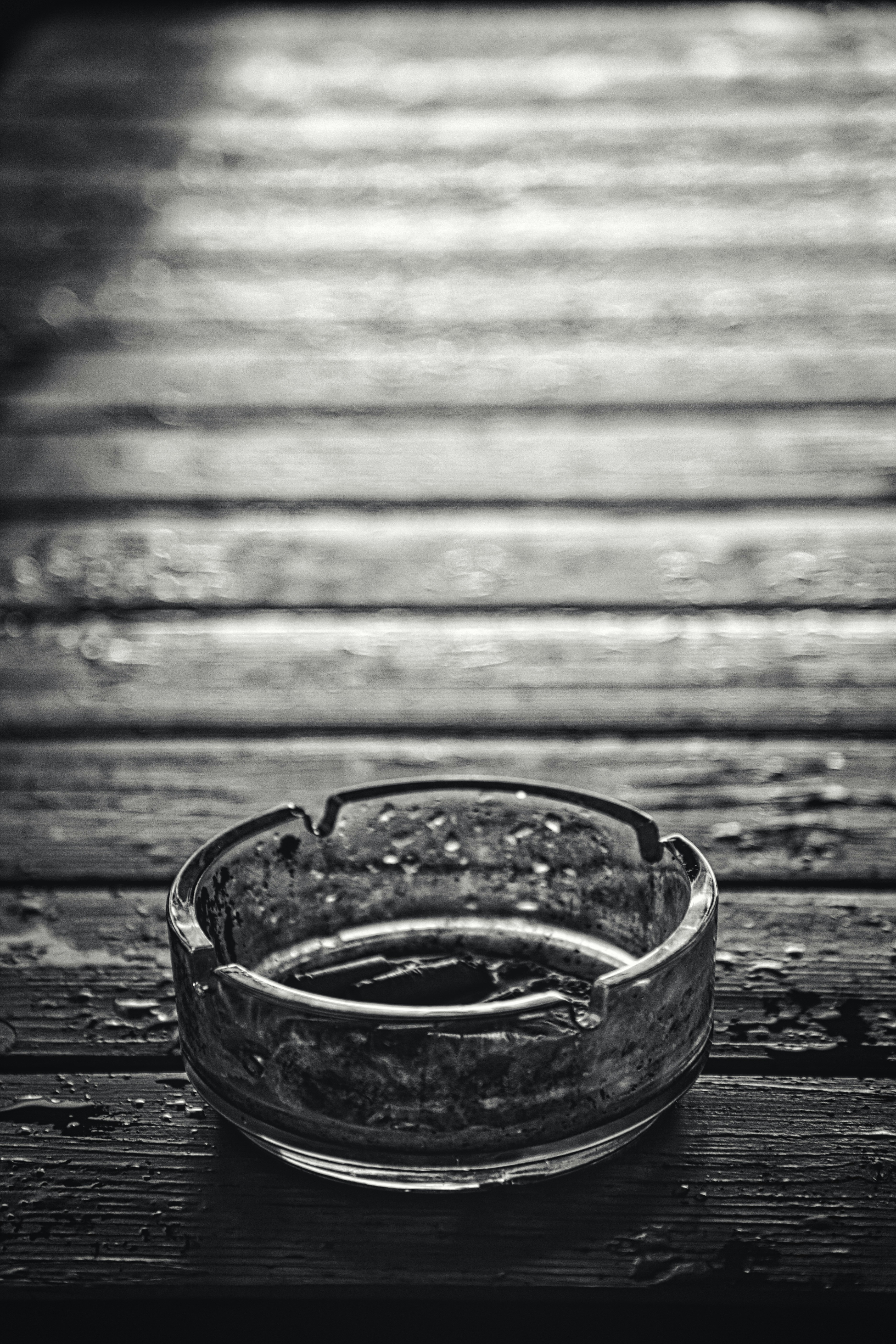 Echoes of Solitude: A Glass Ashtray's Tale