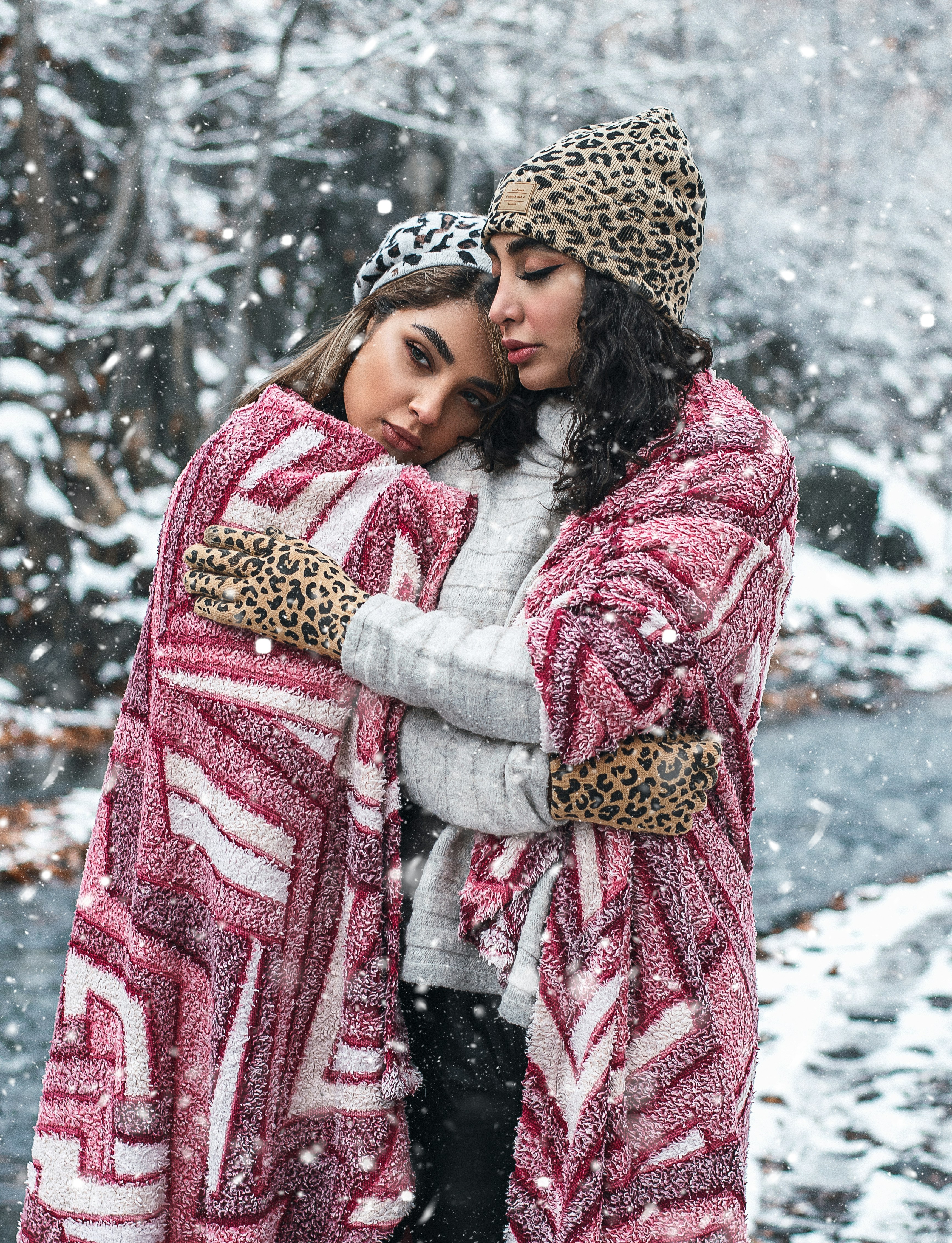 Winter Embrace: Two Souls Wrapped in Warmcheer