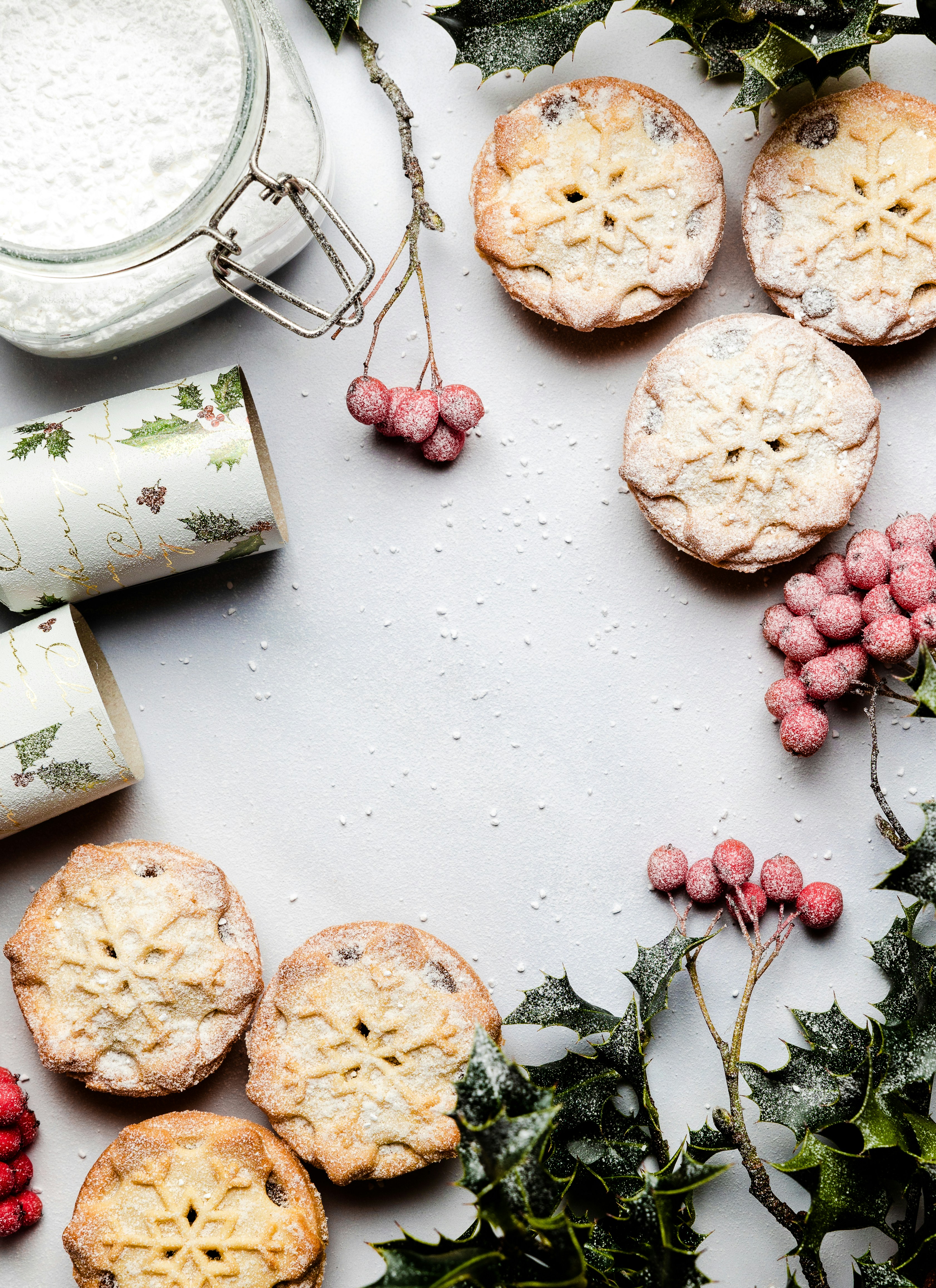brown cookies on white table
