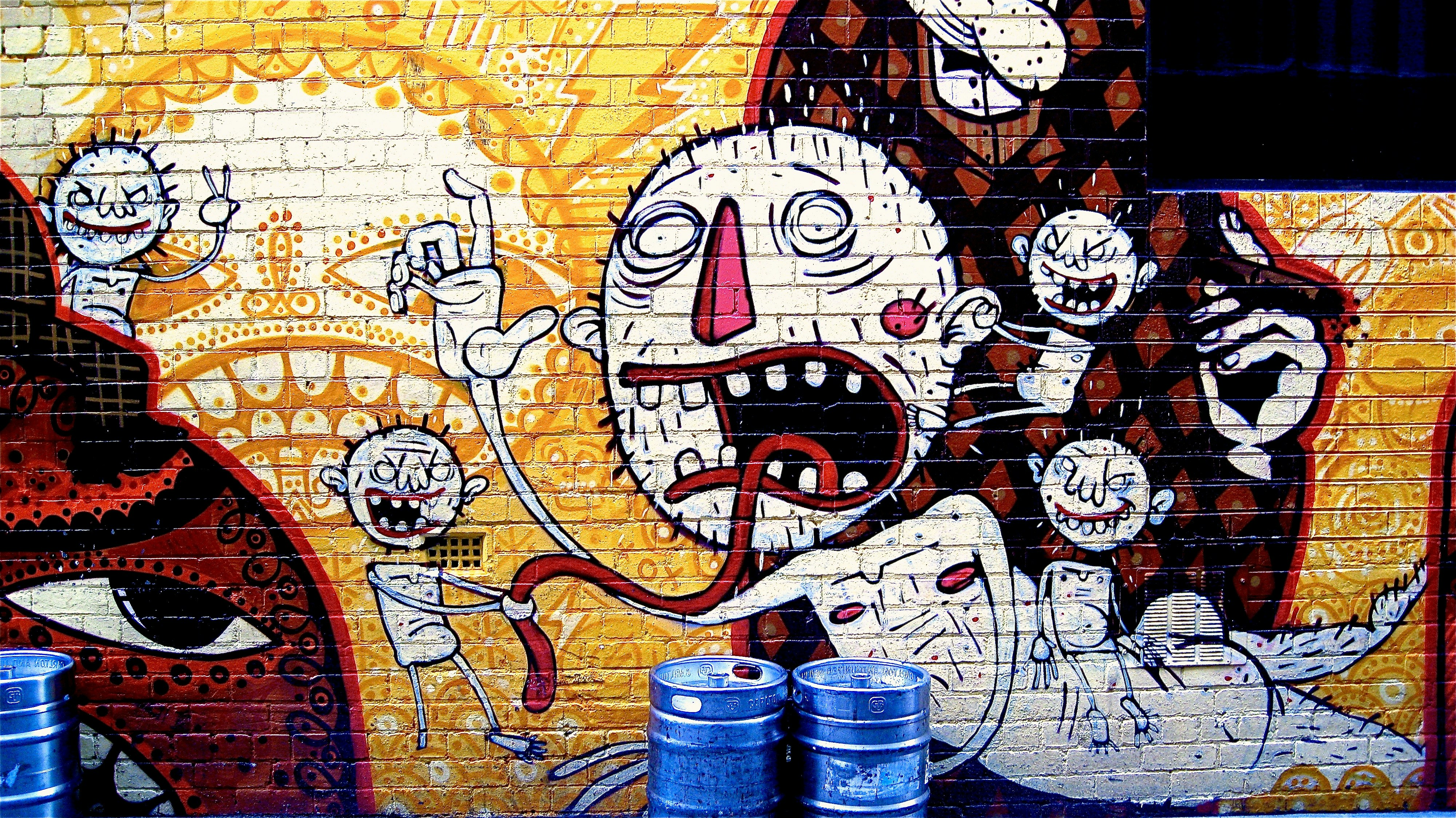 Grotesque Parade: A Playful Megalomaniac in Sunny Graffiti
