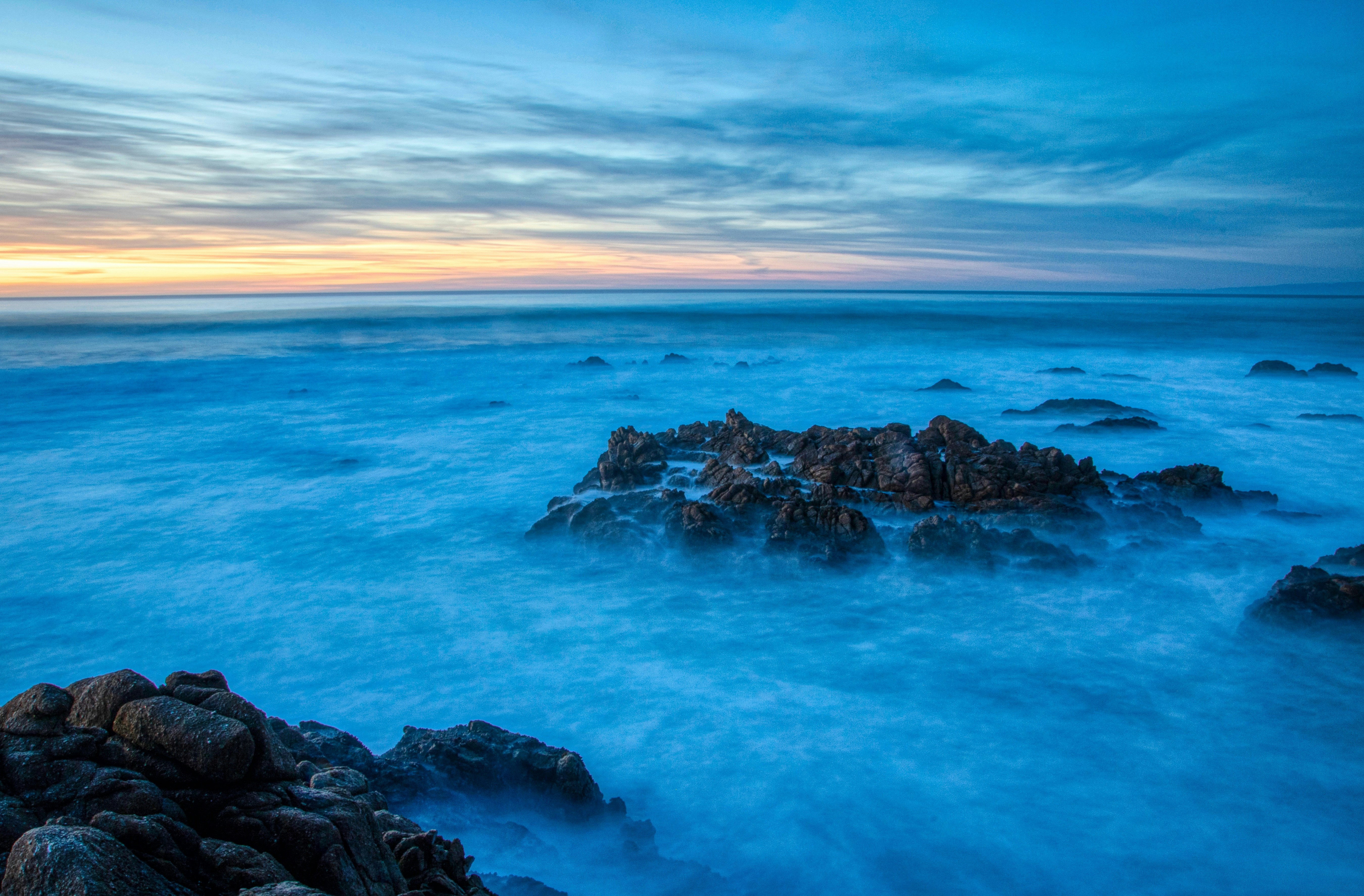 Sunset and beach long exposures on the Monterey Peninsula in California.