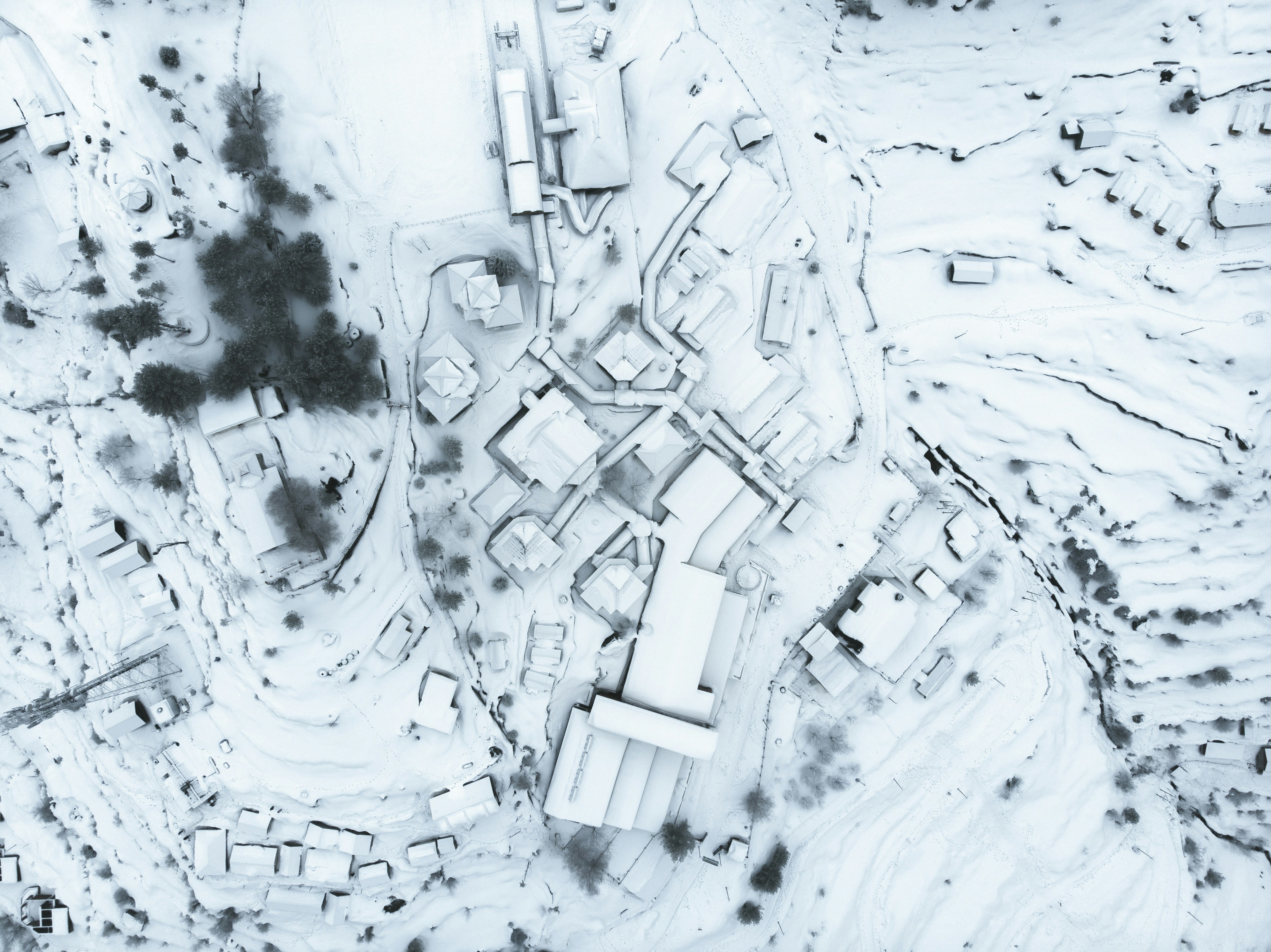 I couldn't believe my eyes when I looked down the screen on my DJI controller, to witness a scene like this, felt straight out of Game of thrones. | white and black abstract painting