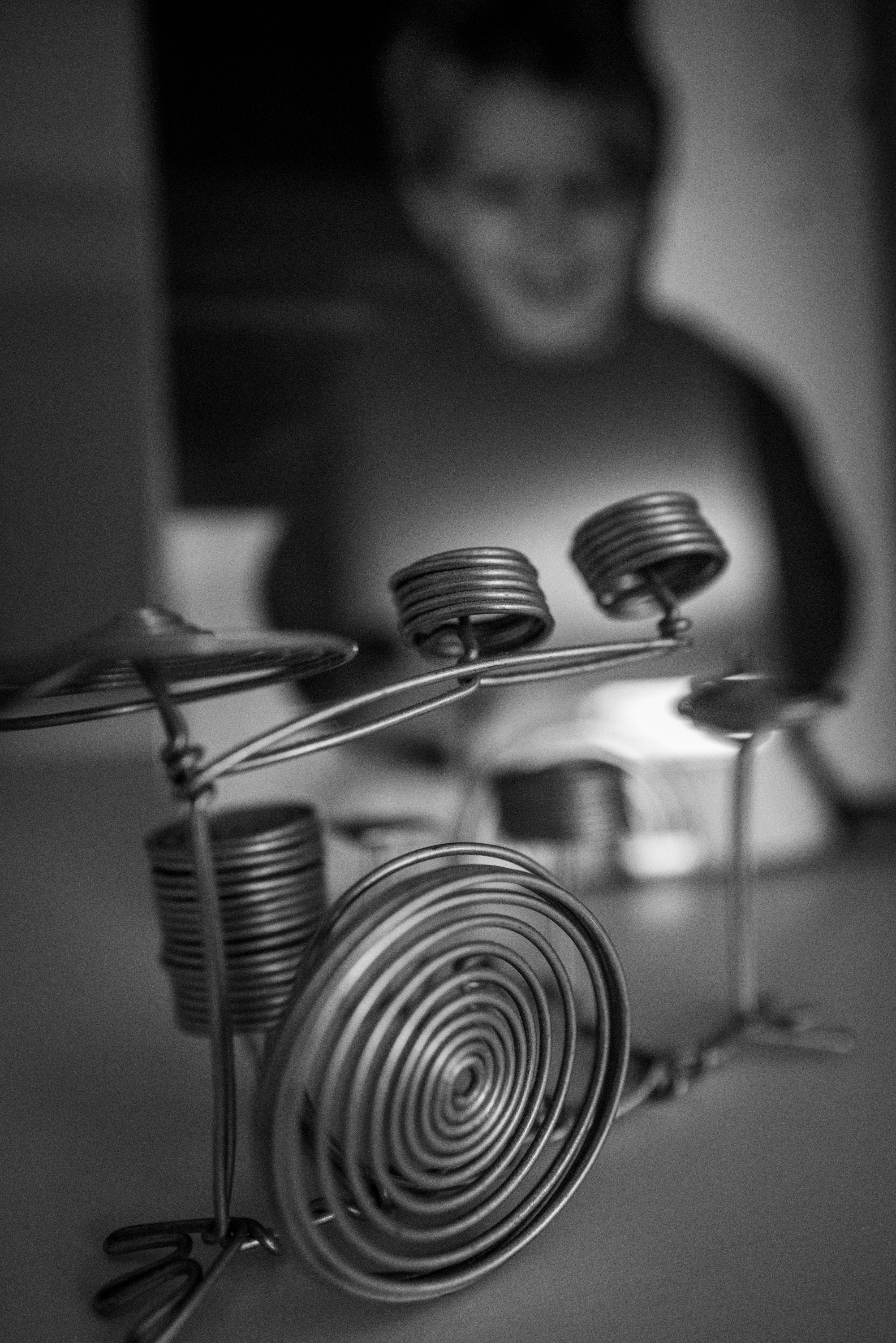 Spiral Pulse: A Monochrome Still-Life of Metal Coils