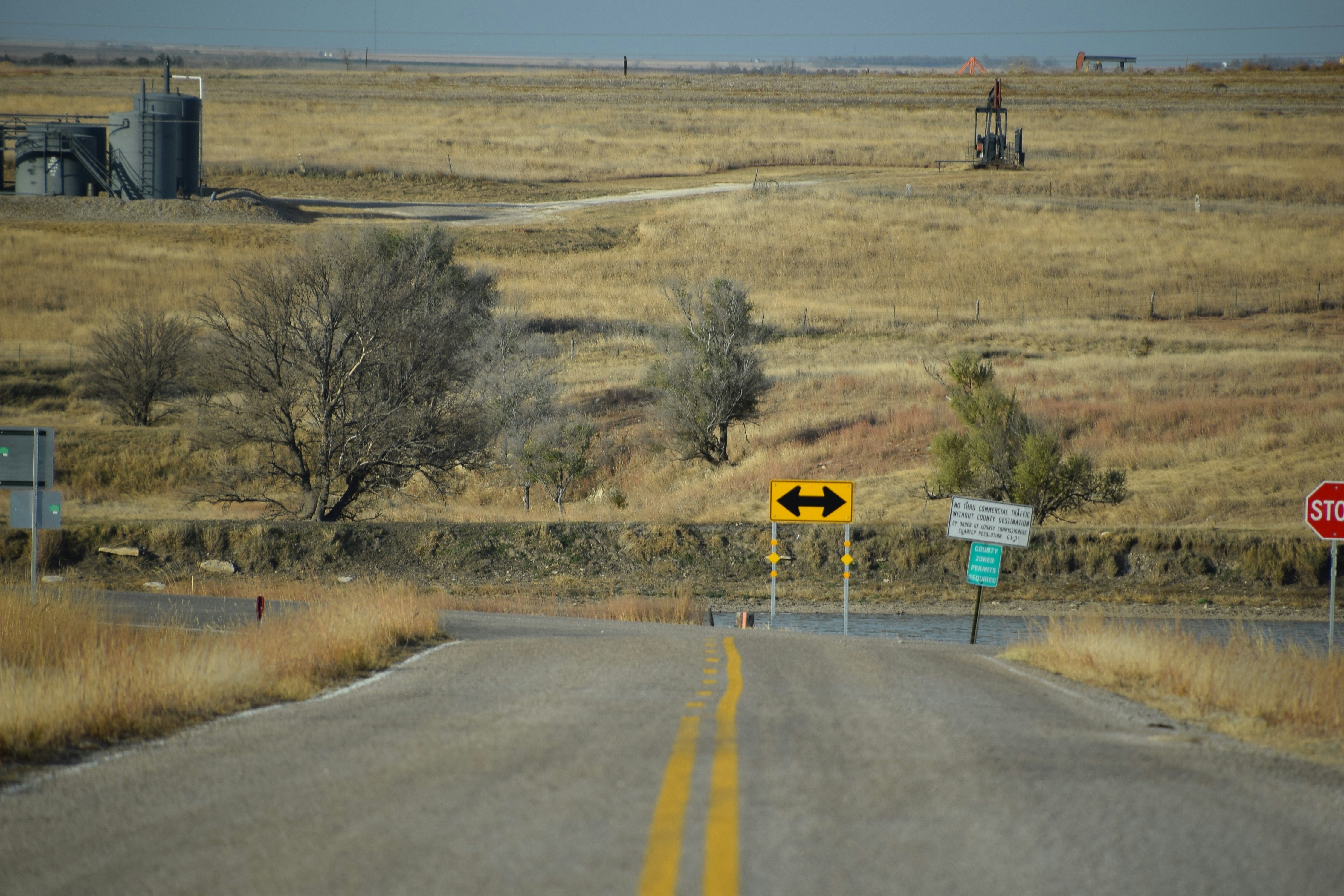 Deserted Road Meets Quiet Horizon