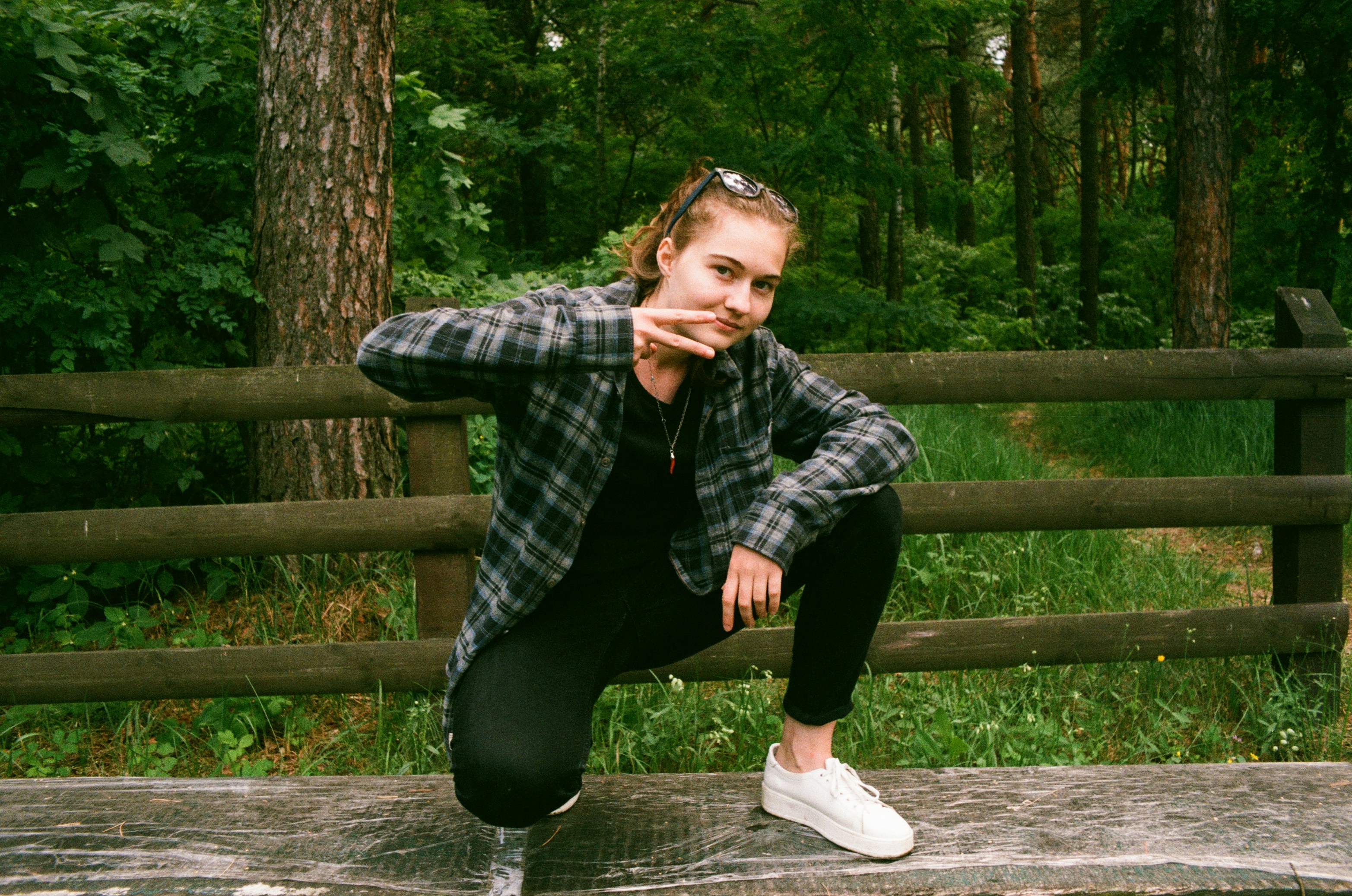 Candid Moment in a Woodland Escape