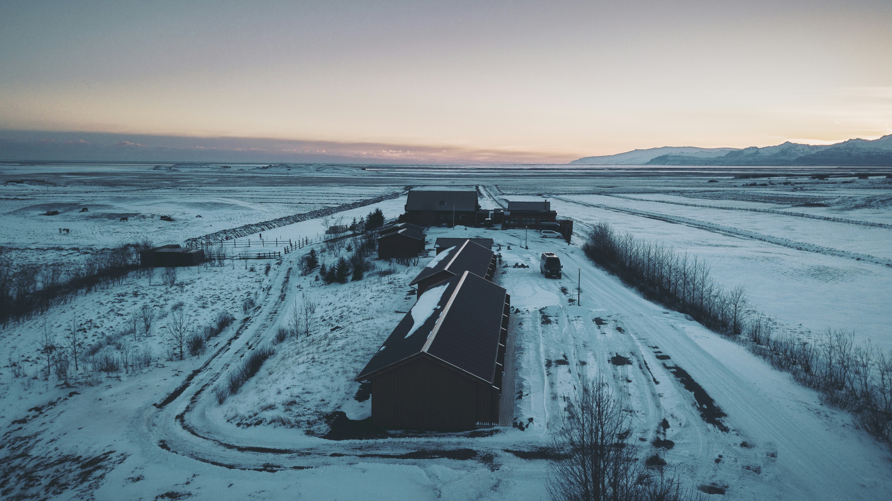 Snowbound Settlement Anchored by Longrown Barracks