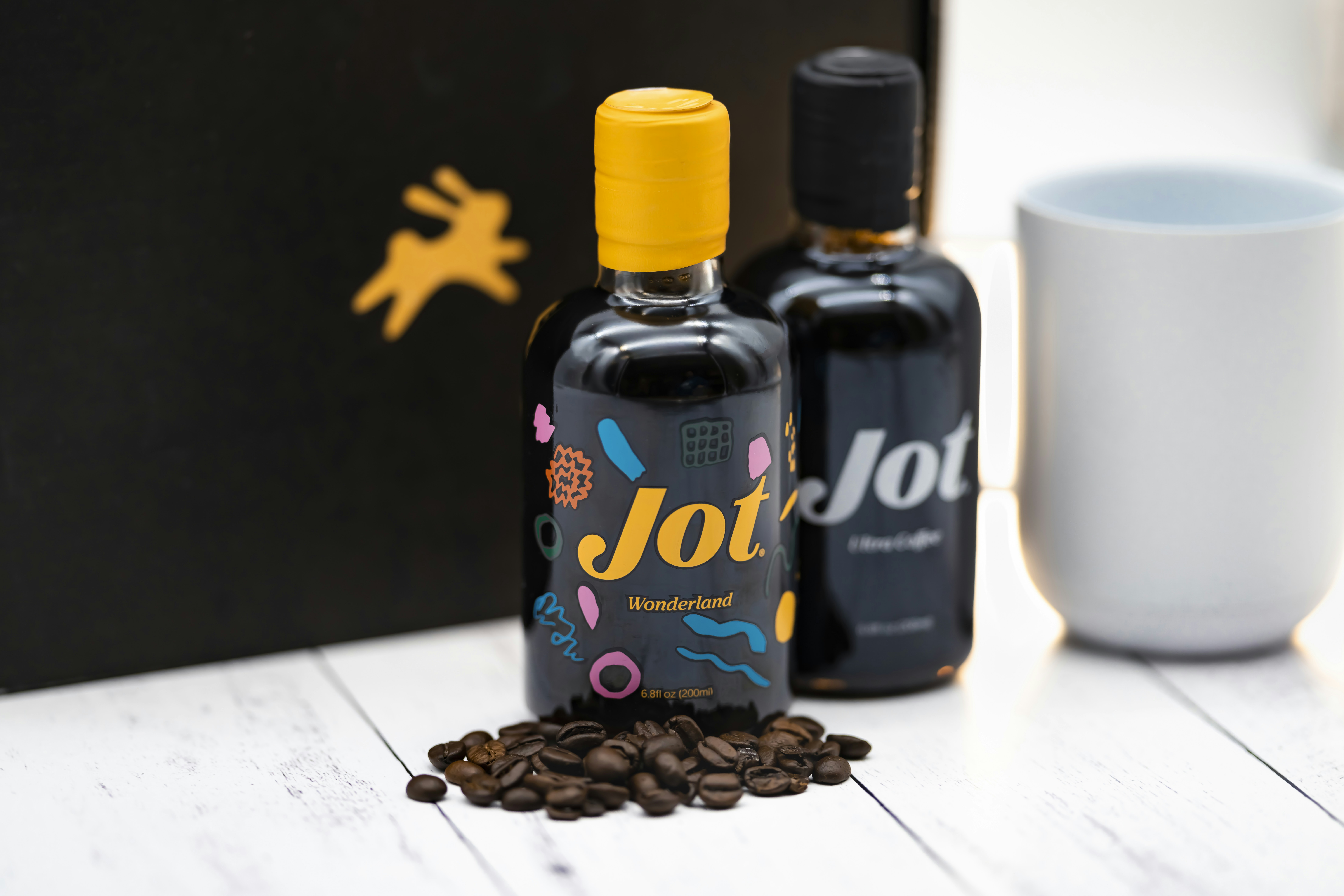 Limited edition bottle and traditional formula of the Ultra Concentrated Coffee made by Jot
