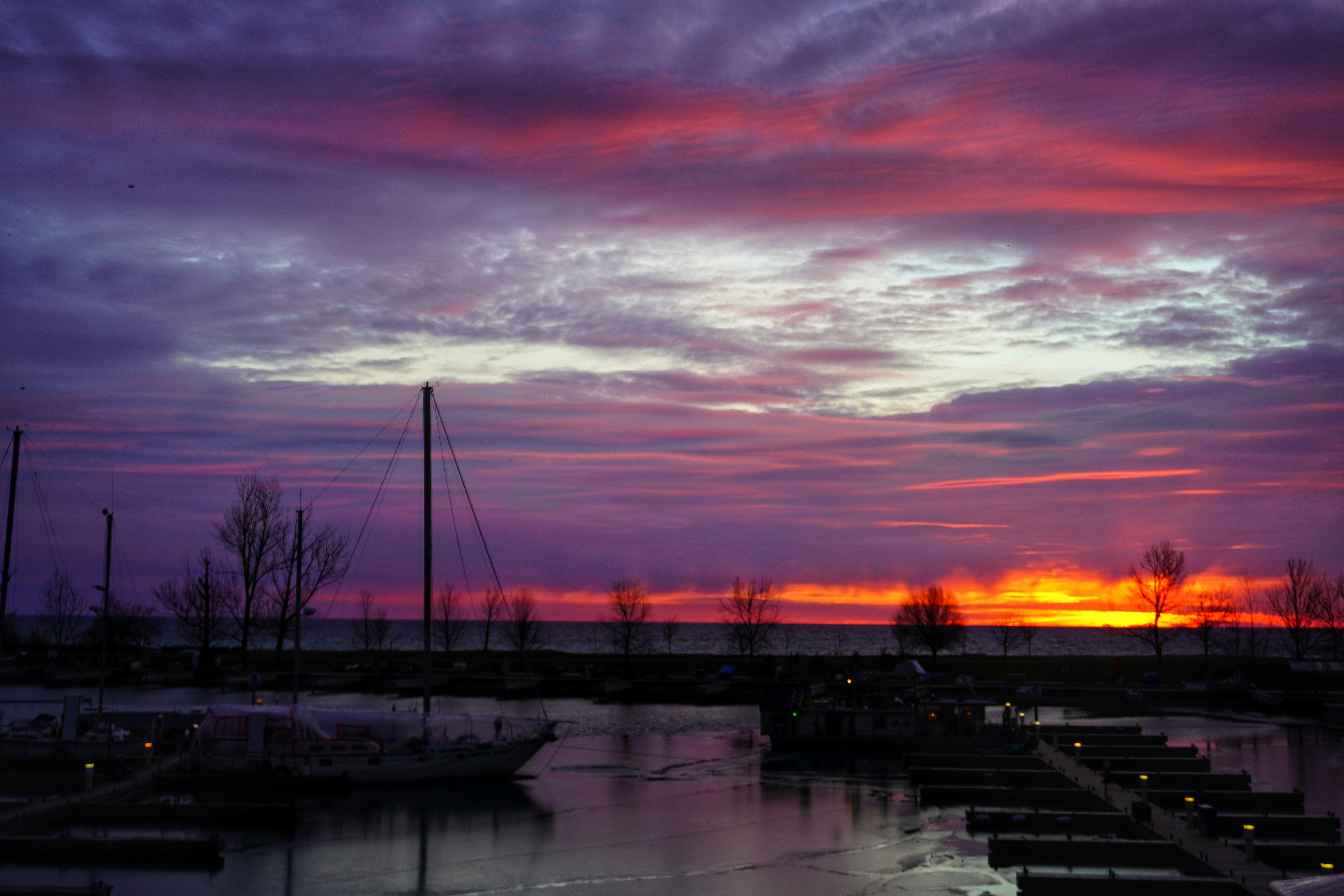 Twilight Symphony Over the Marina