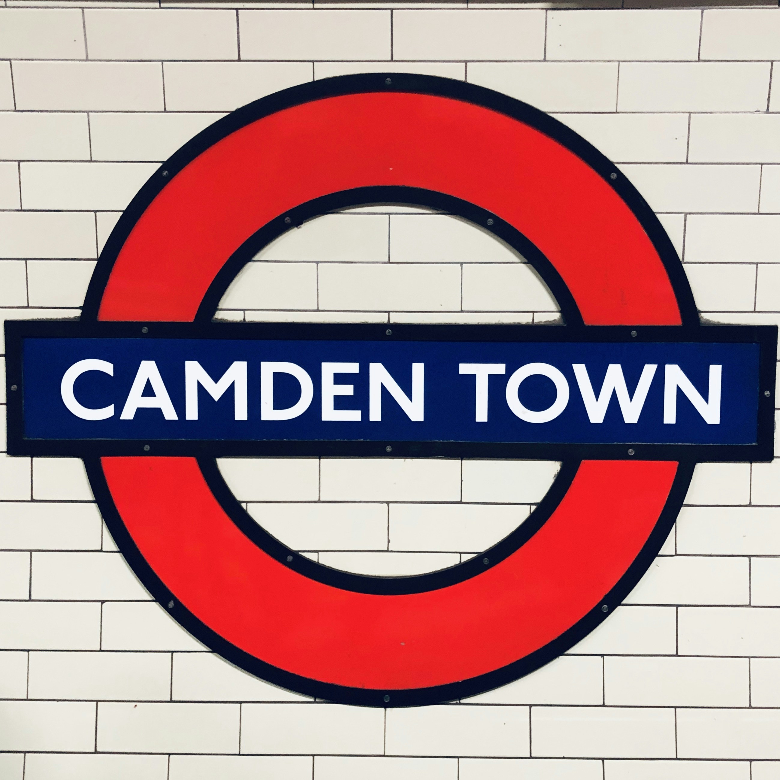 Roundel on Brick: Camden Town’s London Underground Emblem