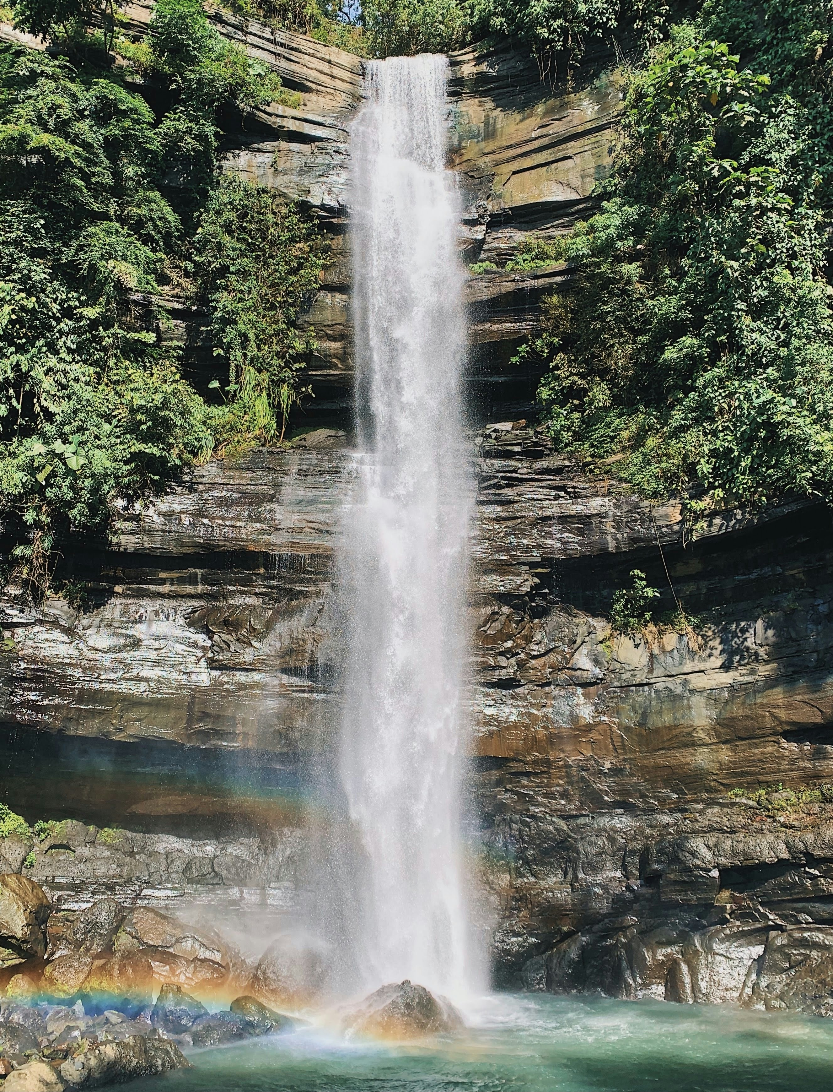 Water falls in the middle of the forest photo – Free 91254 Image on ...