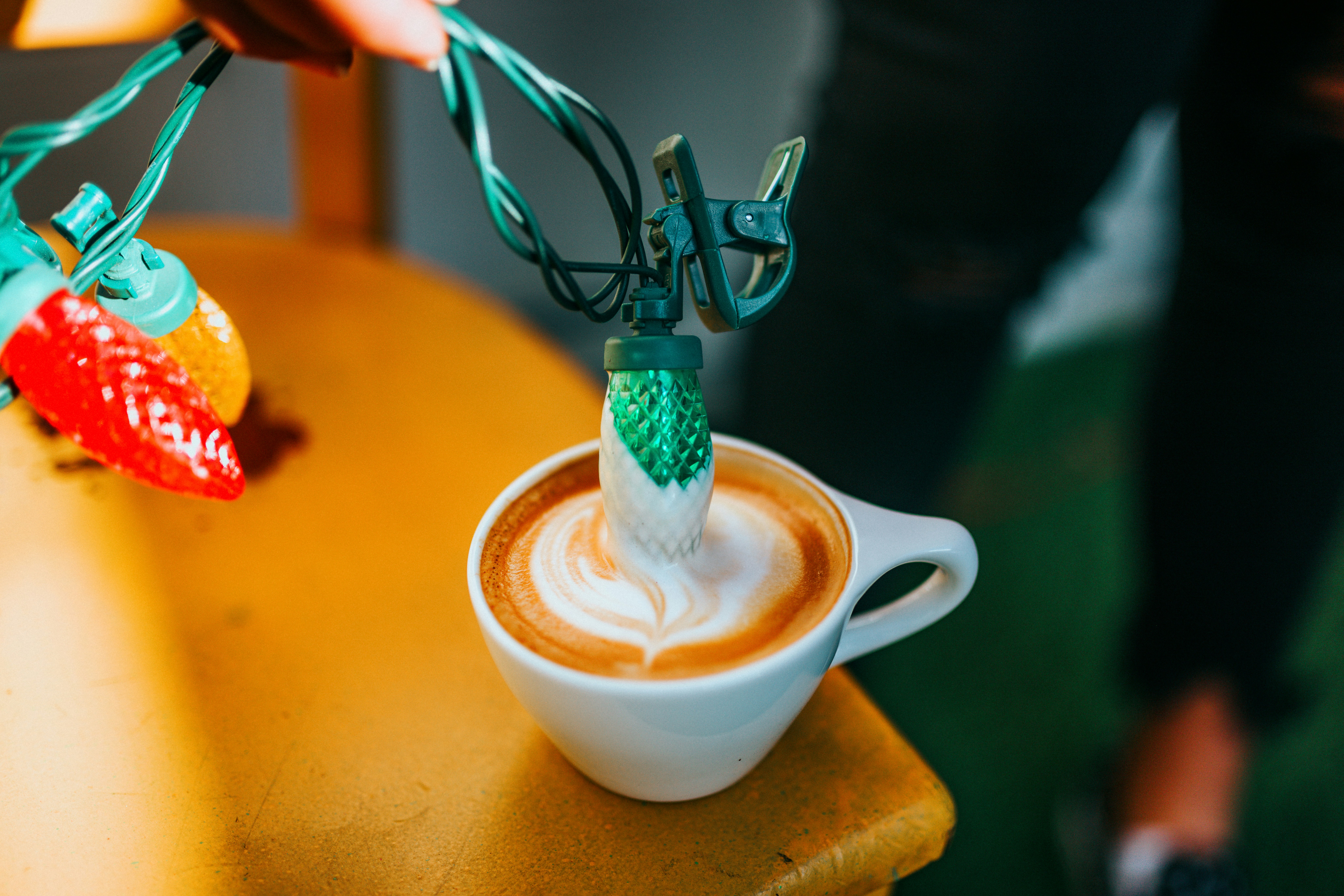 Foamy Heartbeat: A Latte Pendant of Light