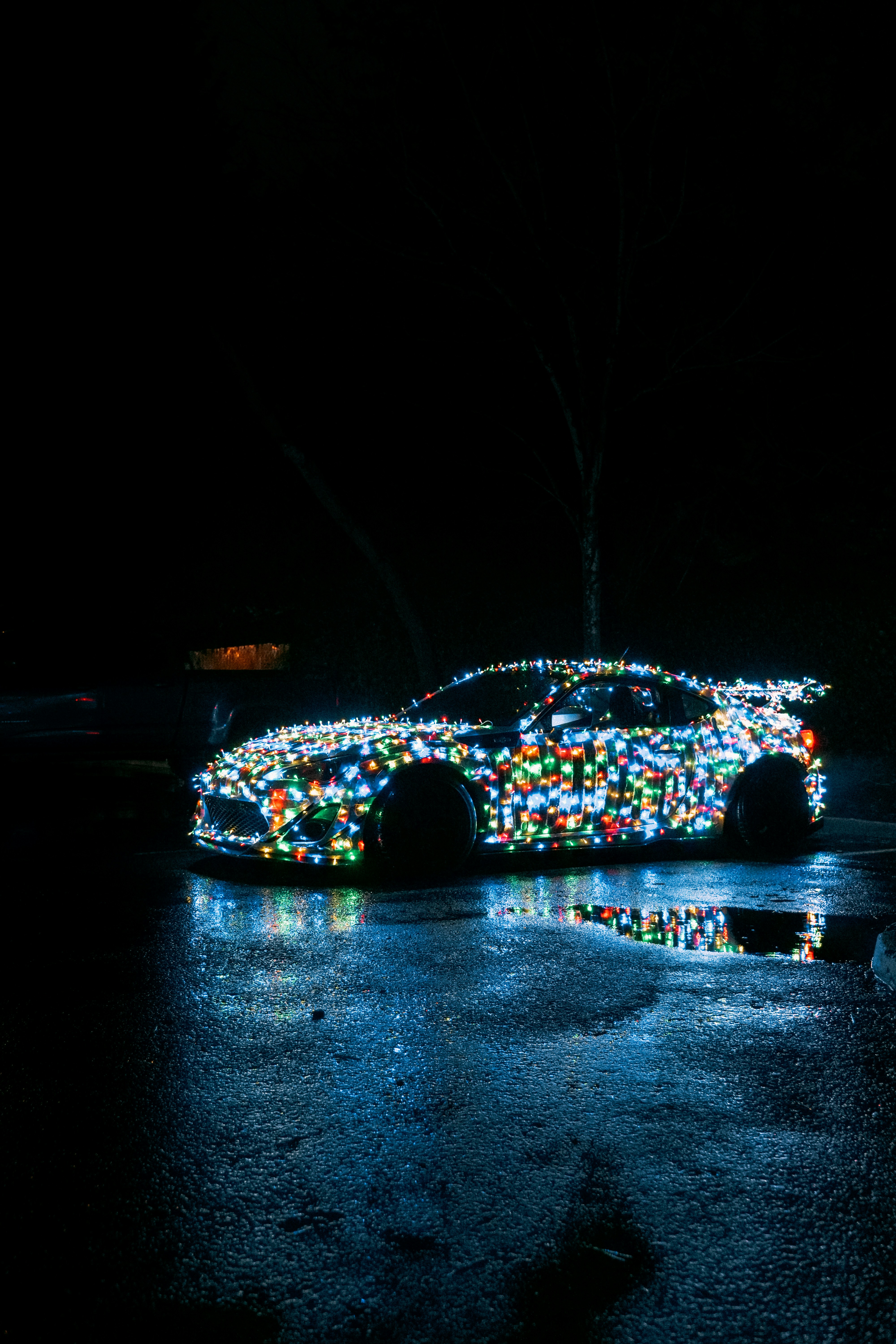 cars on road during night time