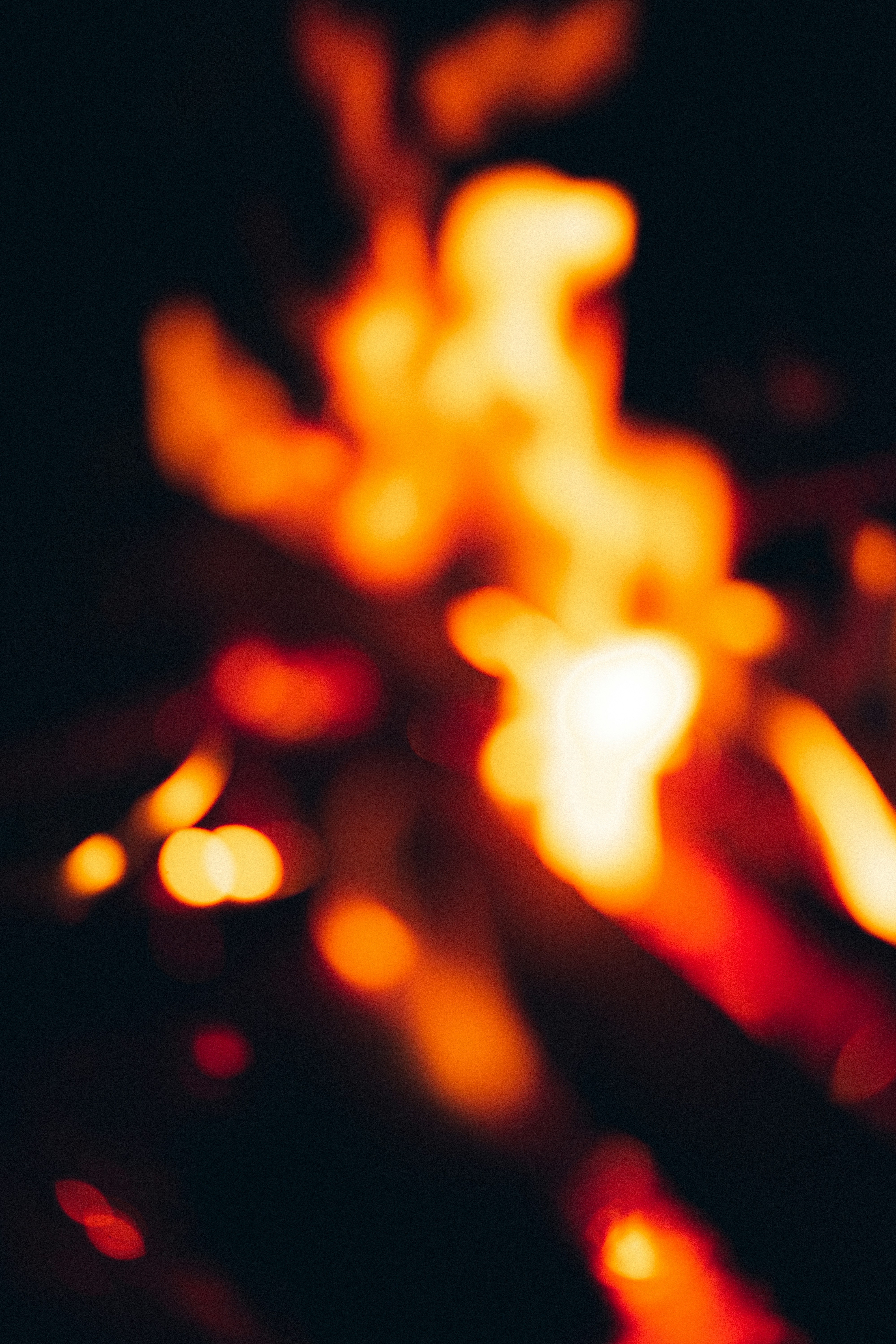 Flicker Bloom: An Out‑of‑Focus Bonfire Portrait