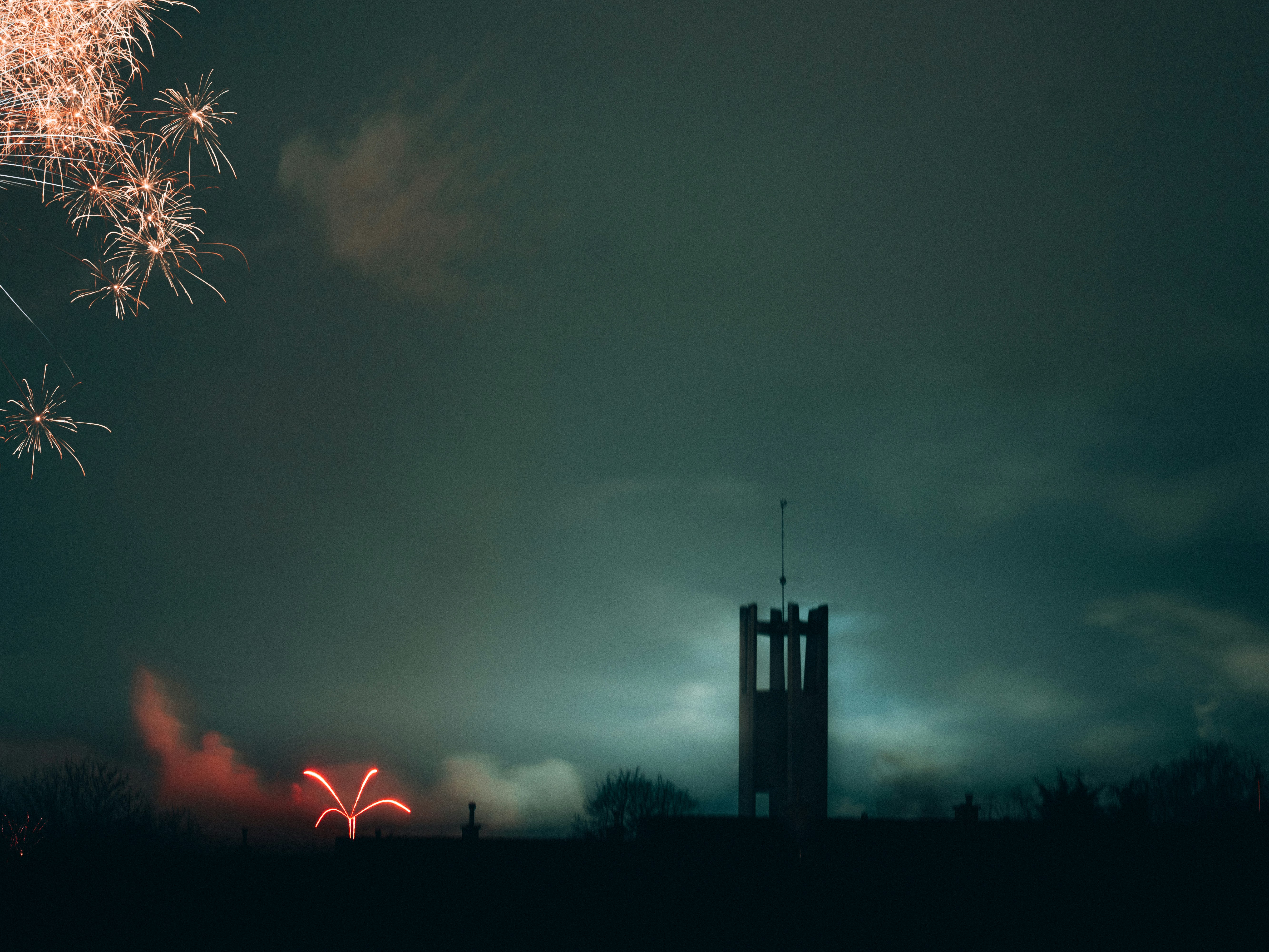 Nightfall Finale Over the Tower Kite