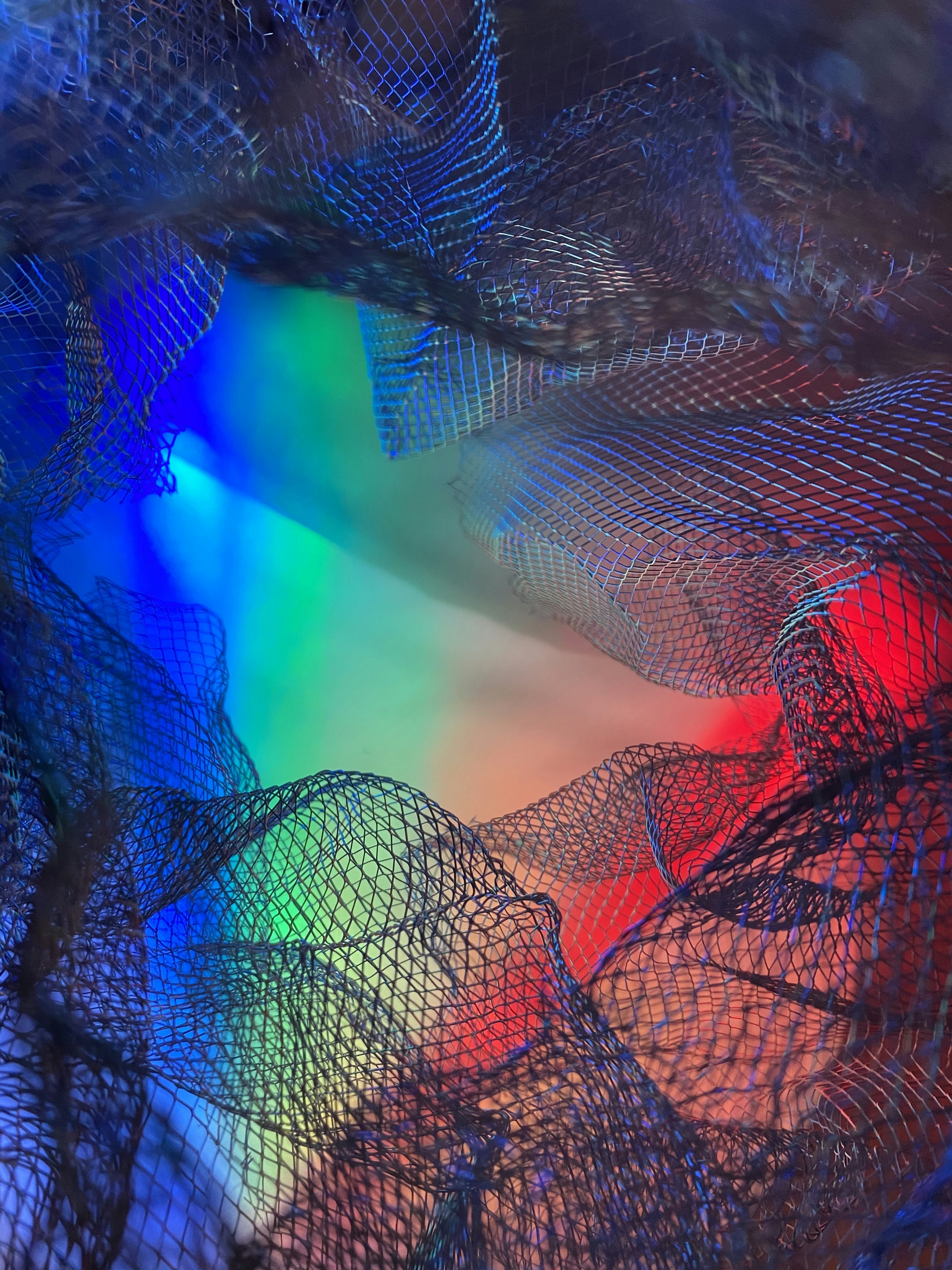 abstract – net and rainbow colors