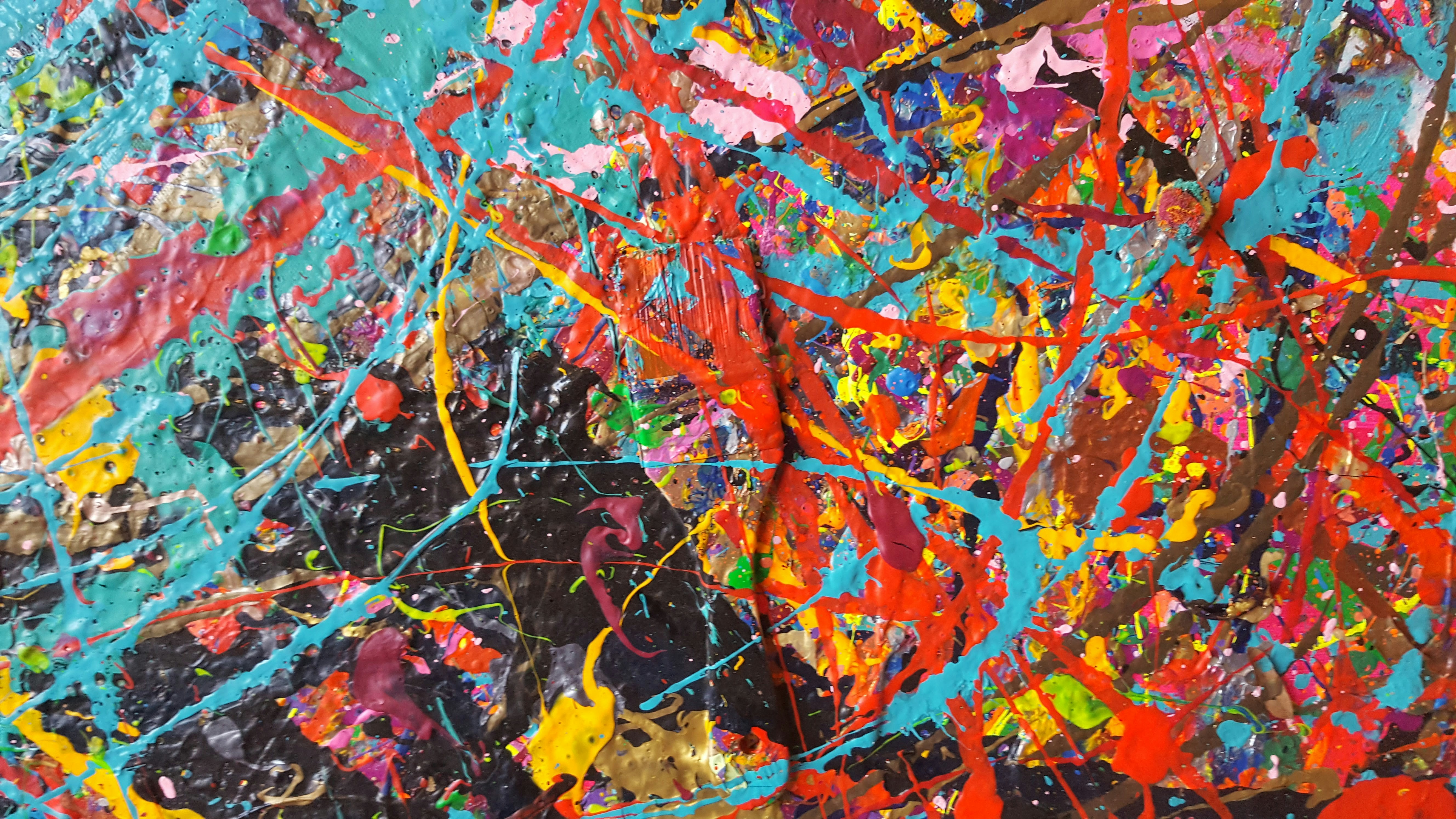 Red and yellow maple leaves on water photo – Free Color splash Image on ...