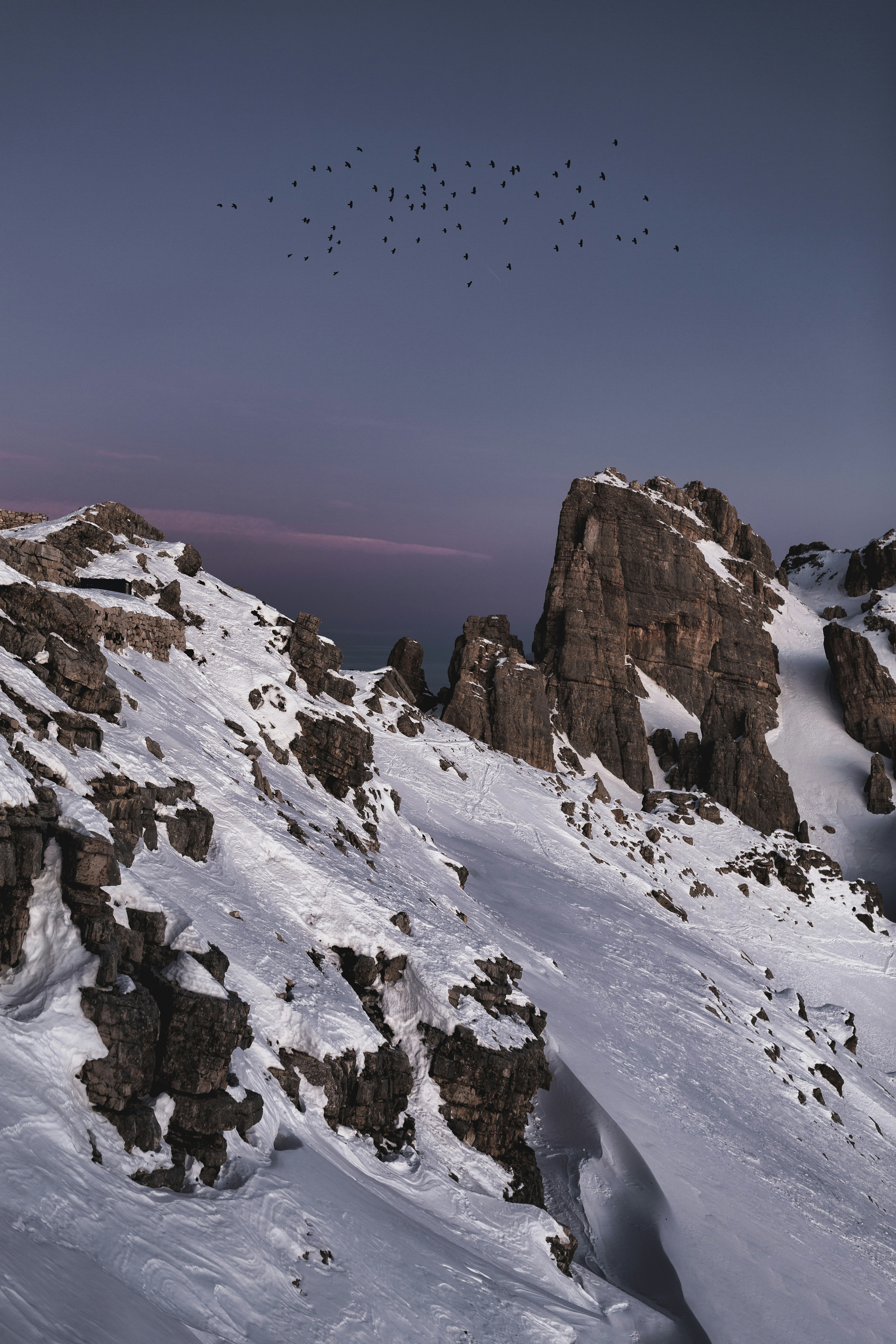 Snowy Mountain Ledge