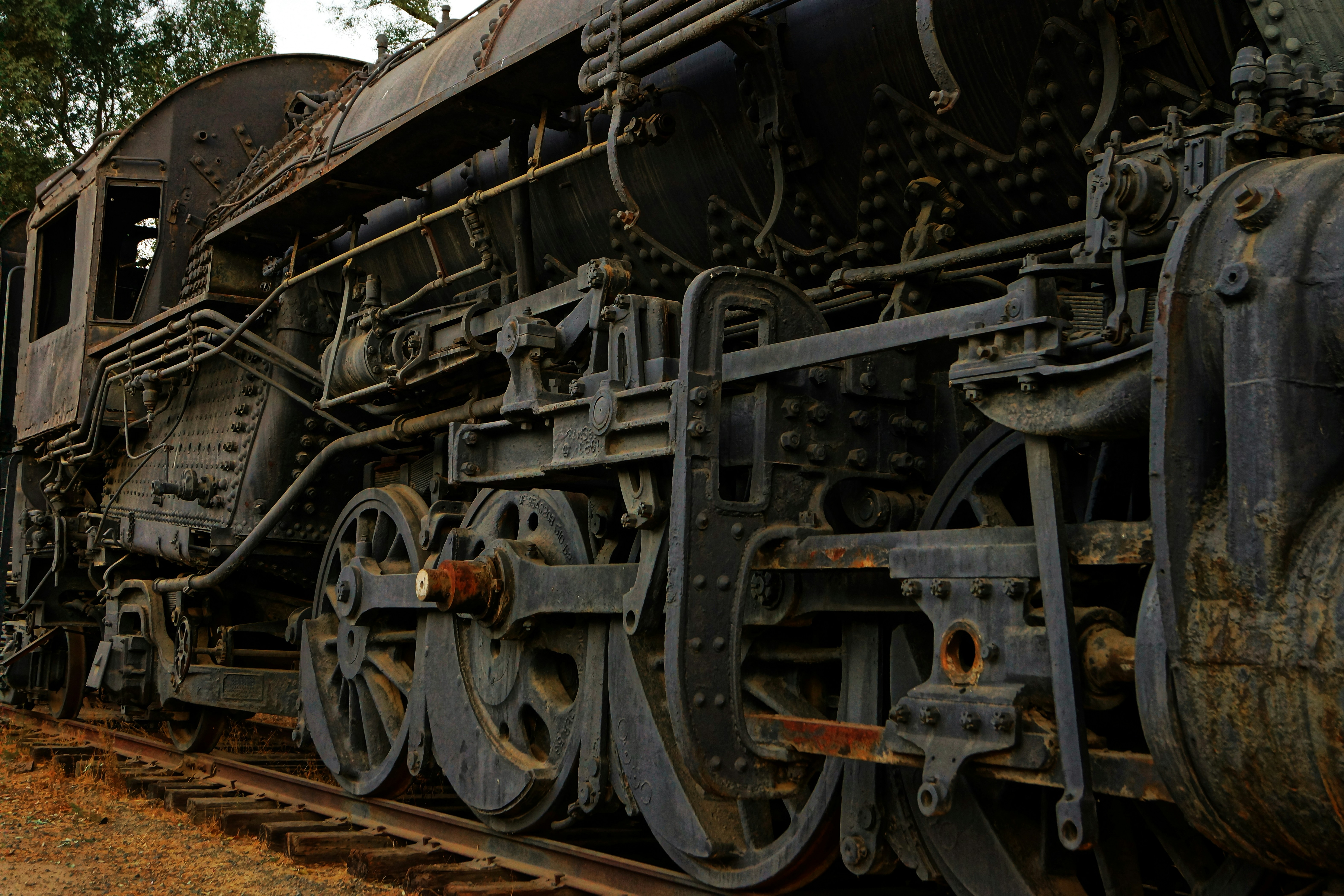 Black and brown train on rail tracks during daytime photo – Free ...
