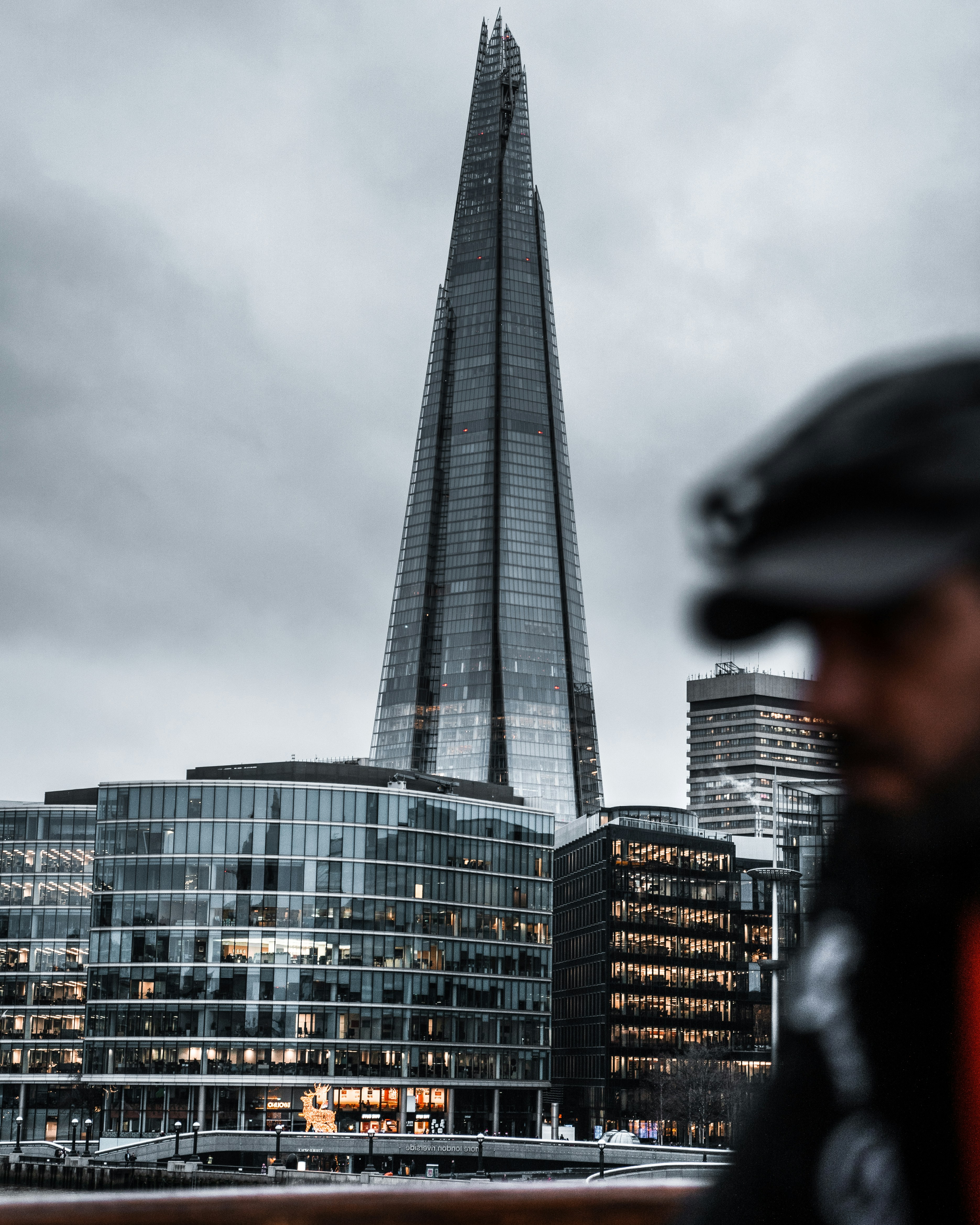 Glass Spine: The Shard Pierces London's Overcast Skyline