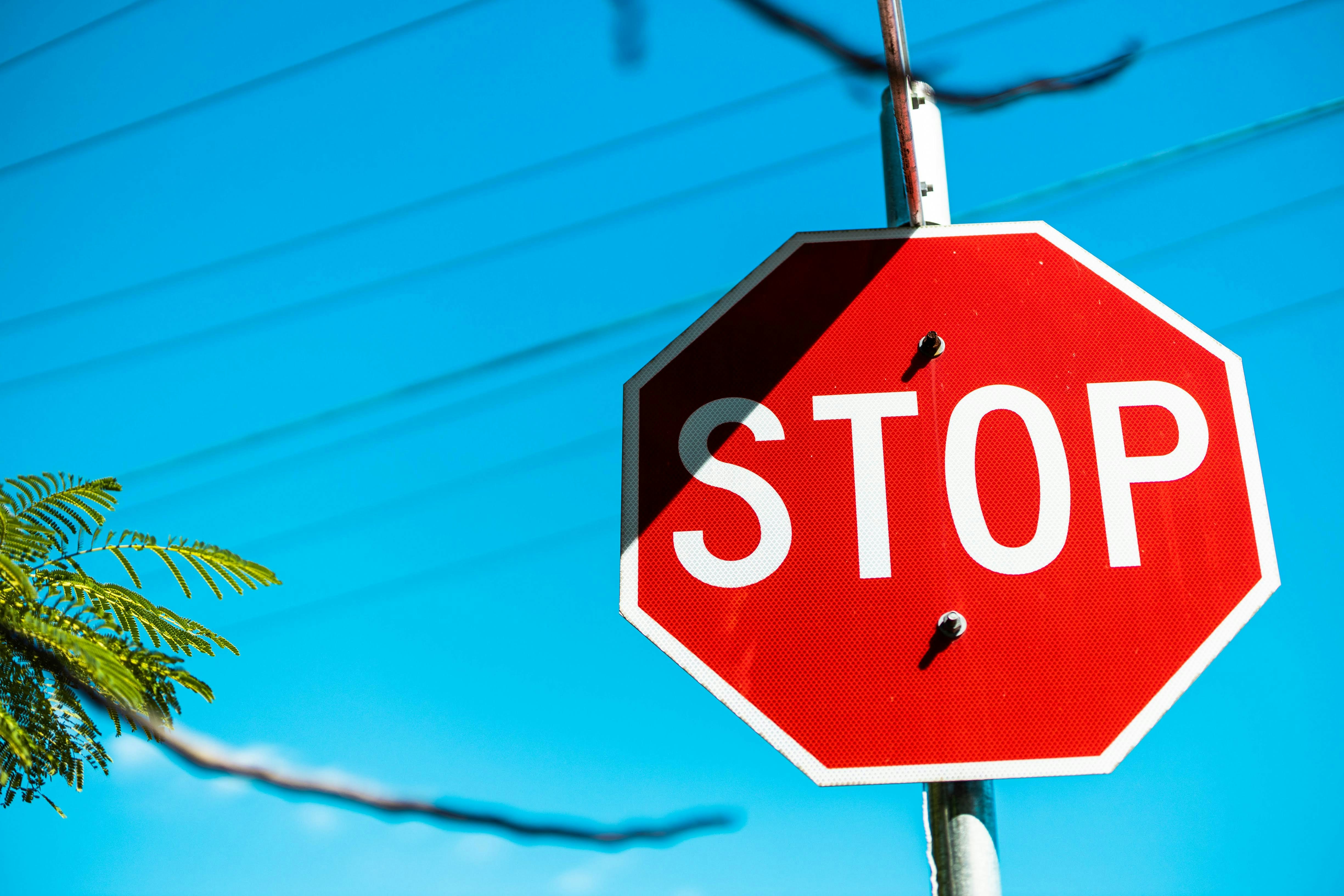 The End Background Sign