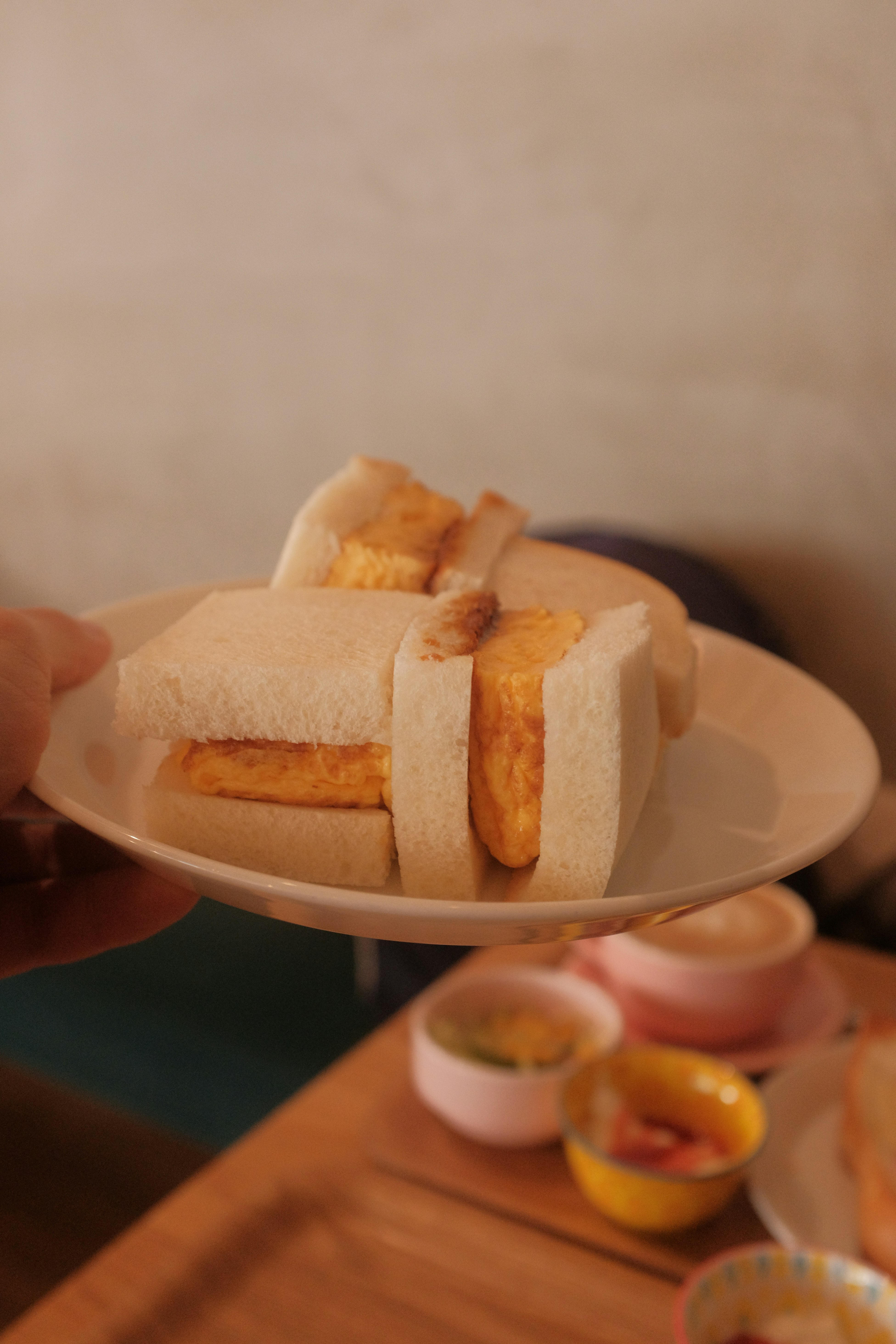 bread on white ceramic plate