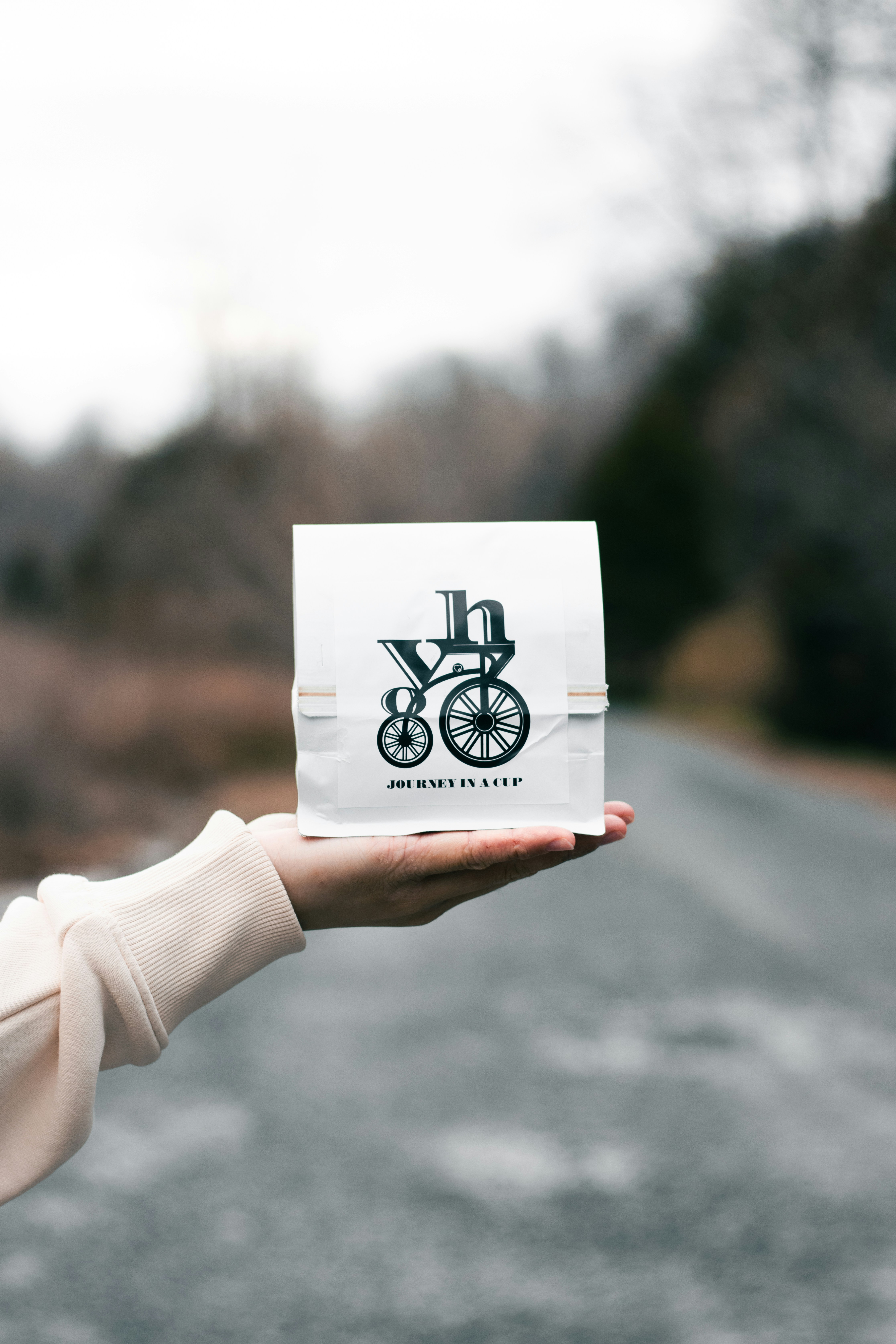 A Handheld Moment: The Paper Bag with Bicycle Emblem