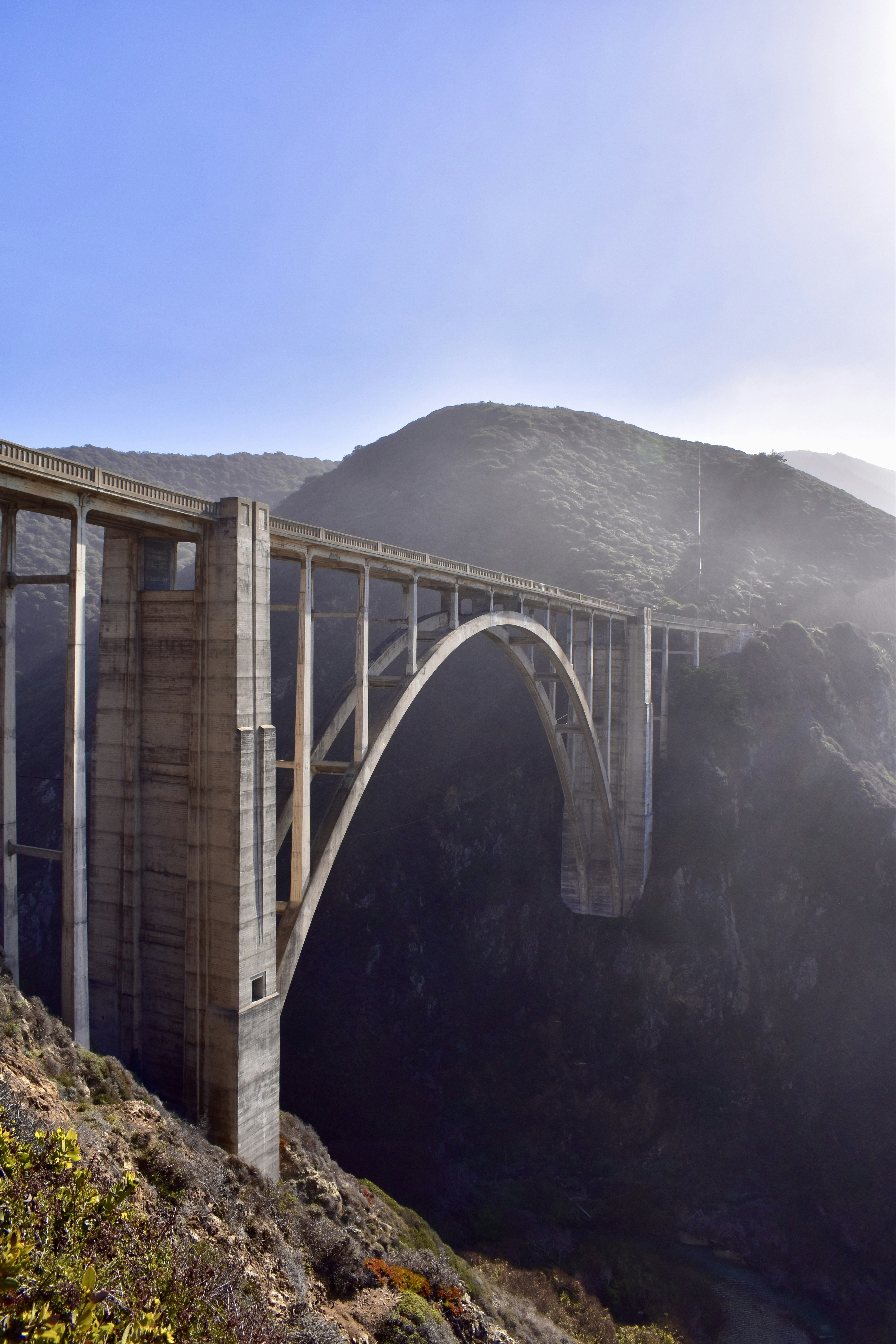 California Coast ♥️ | white bridge over the river