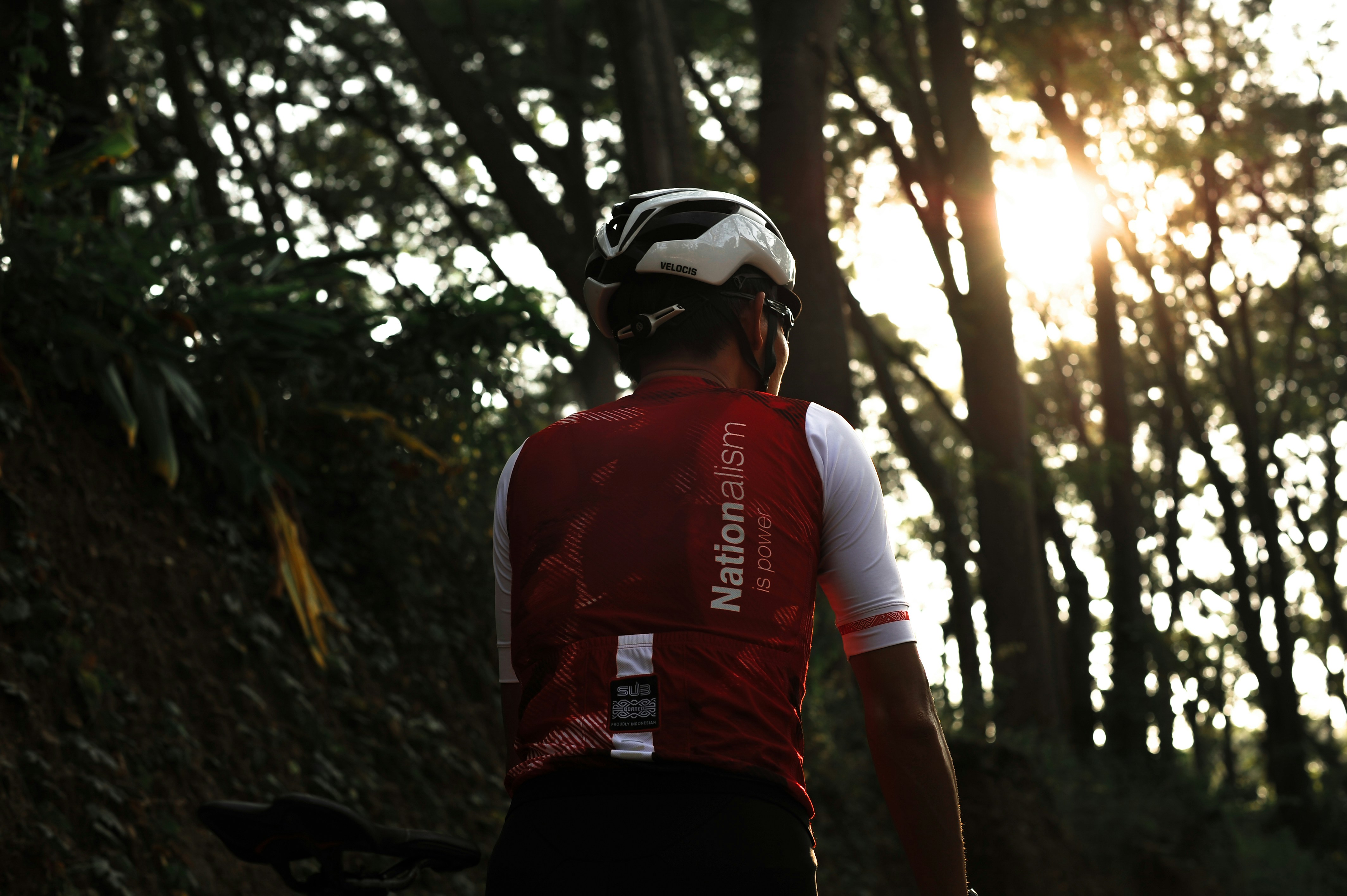 Rider in the Dappled Dawn: A Backlit Moment on the Trail