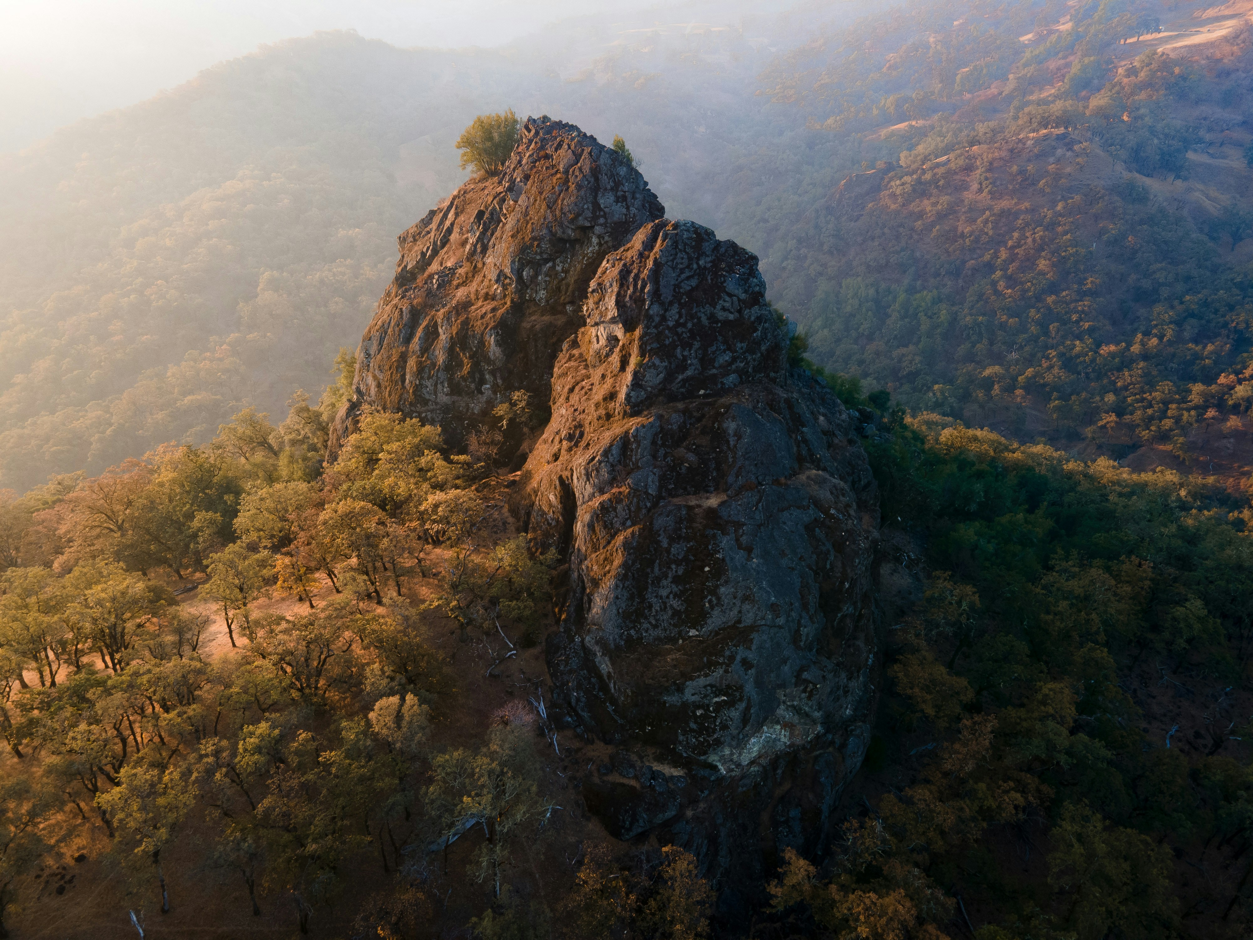 Green trees on brown rocky mountain during daytime photo – Free Ukiah ...
