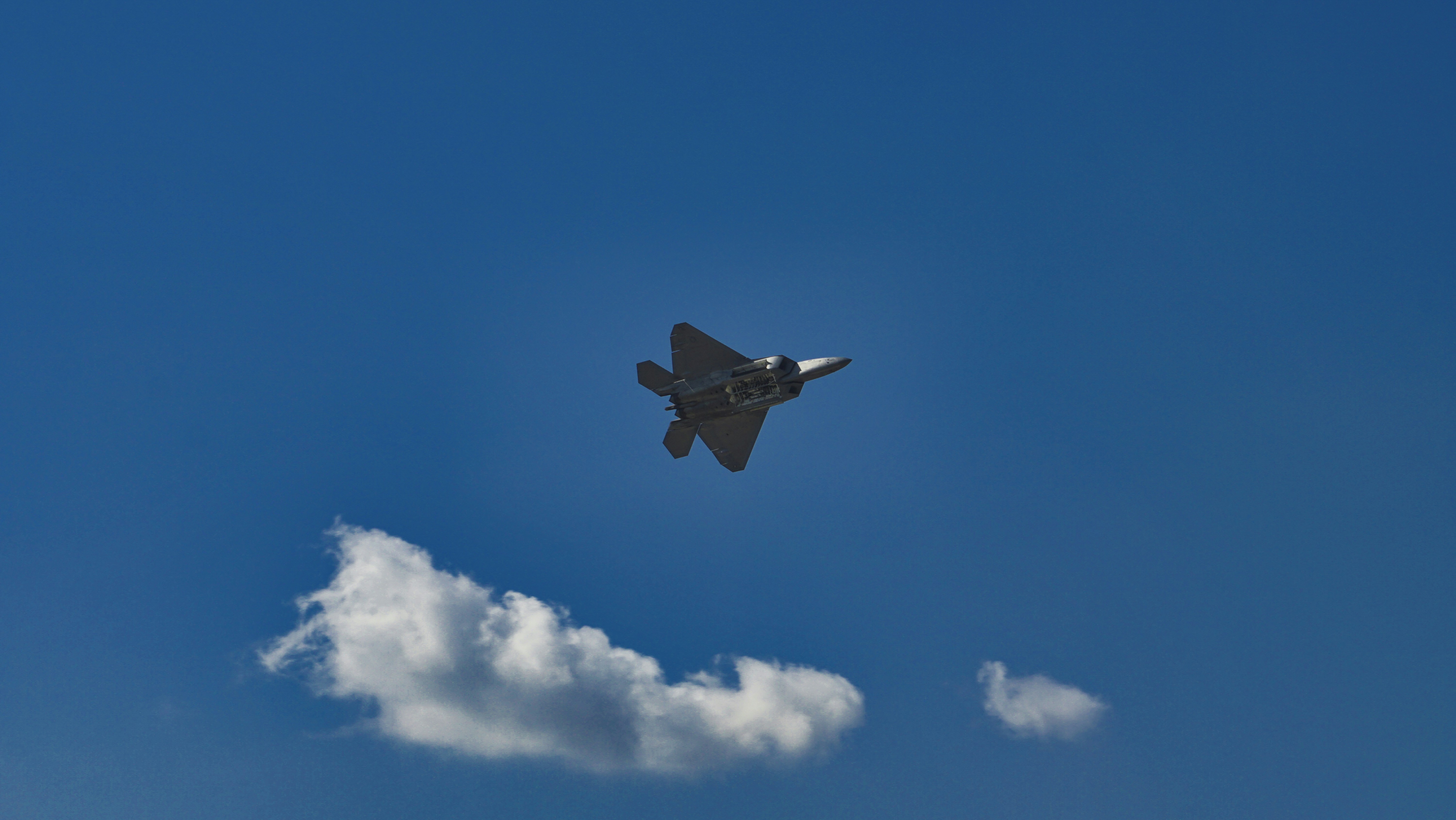 Black jet plane in mid air under blue sky during daytime photo – Free ...