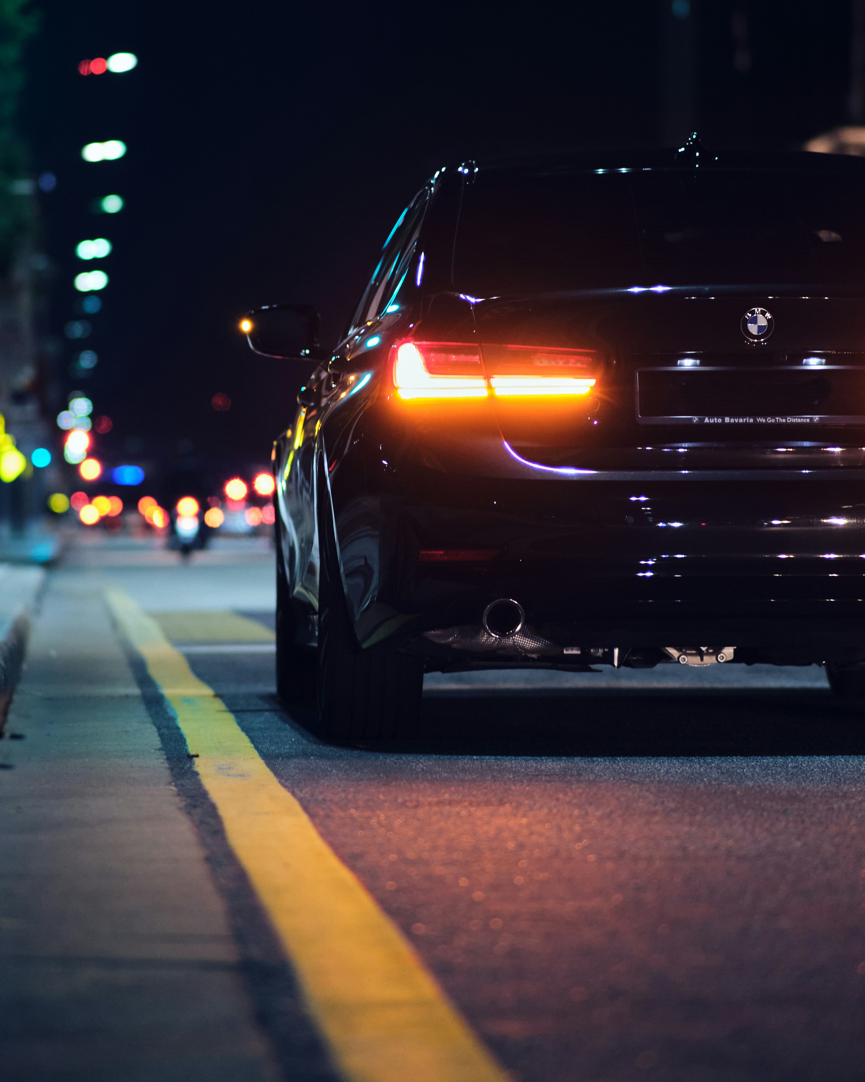 Black car on road during night time photo – Free Putrajaya Image on ...