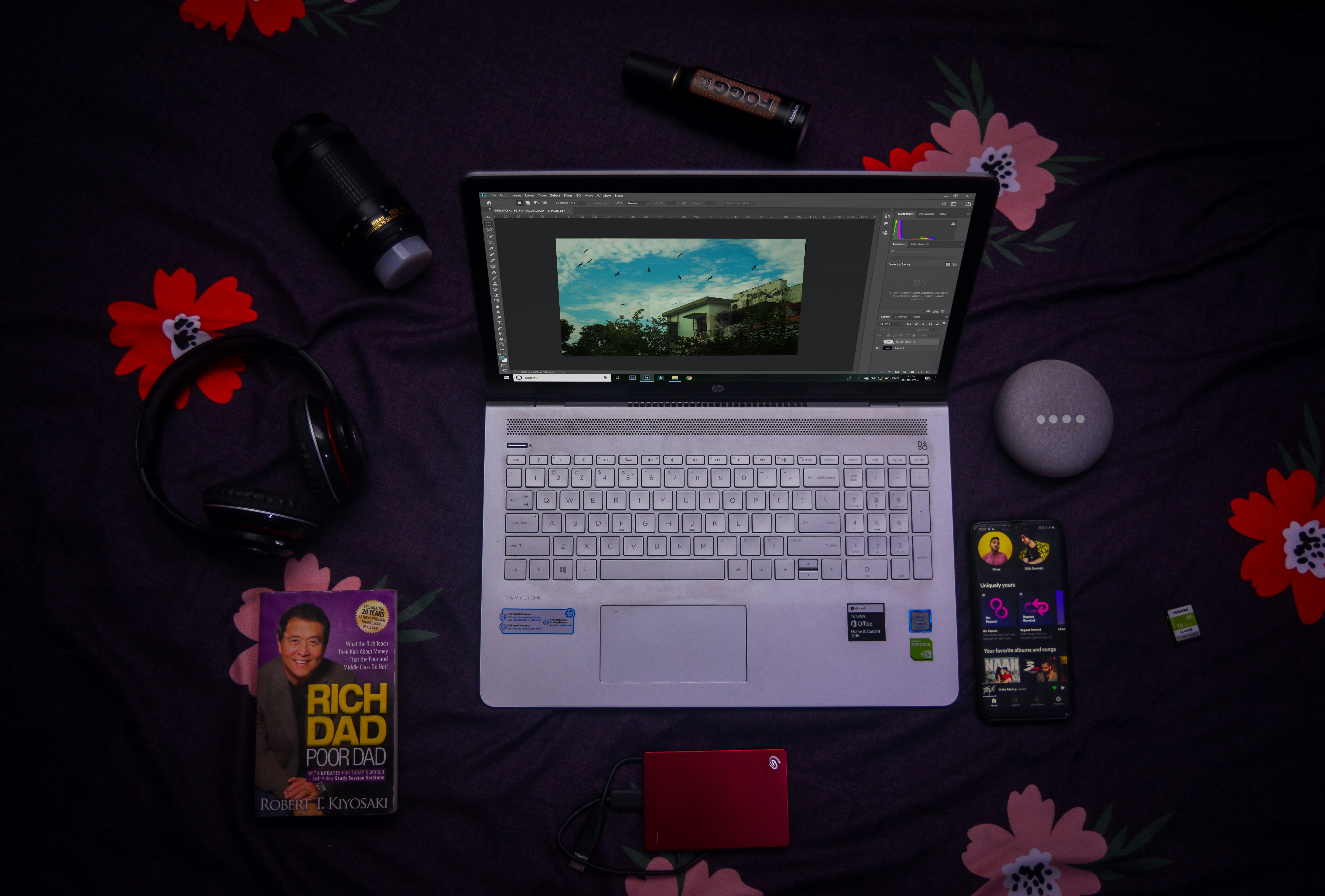 White laptop computer beside black and silver pen photo – Free Grey ...