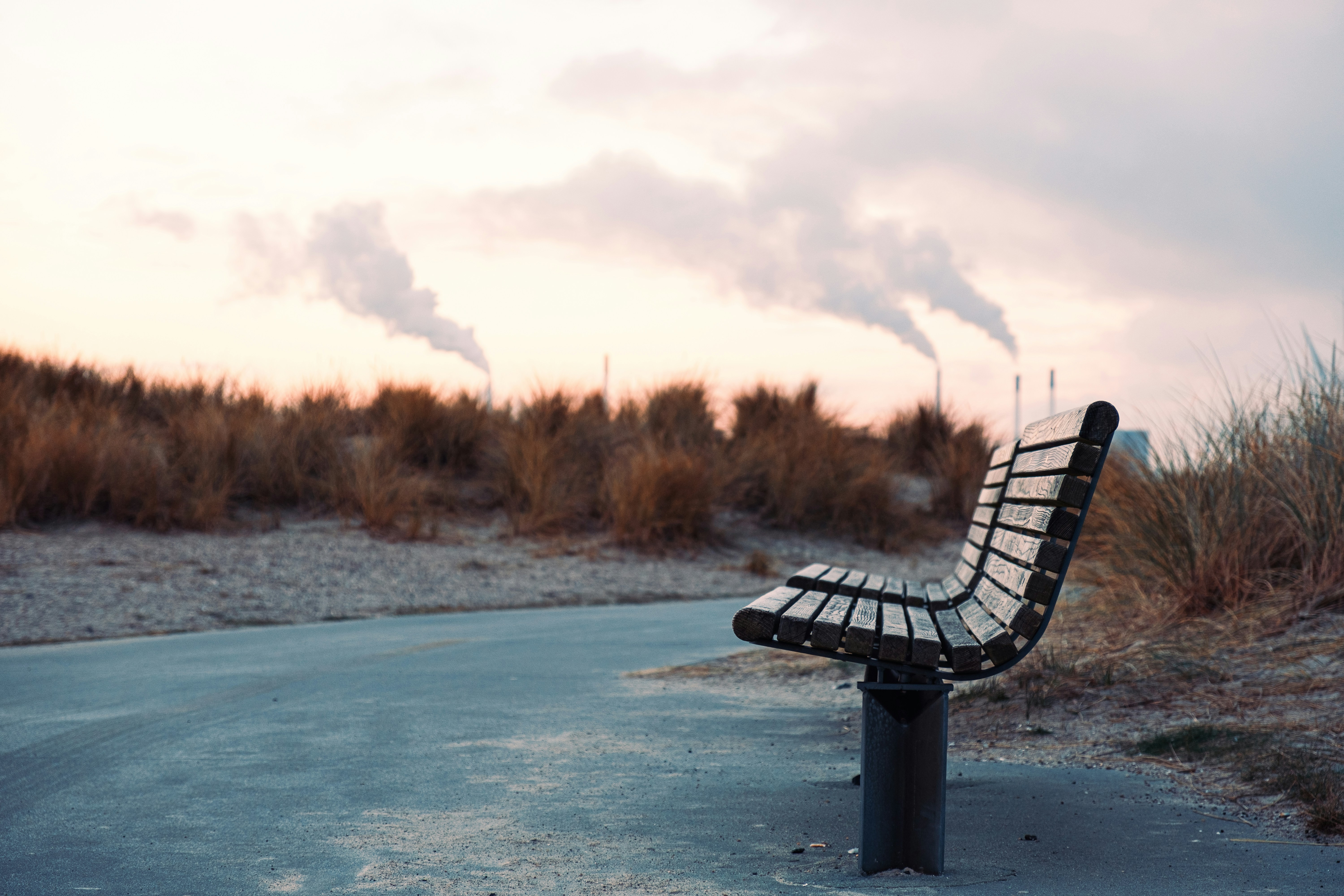 Twin Bench at Amager Strand in Kopenhagen