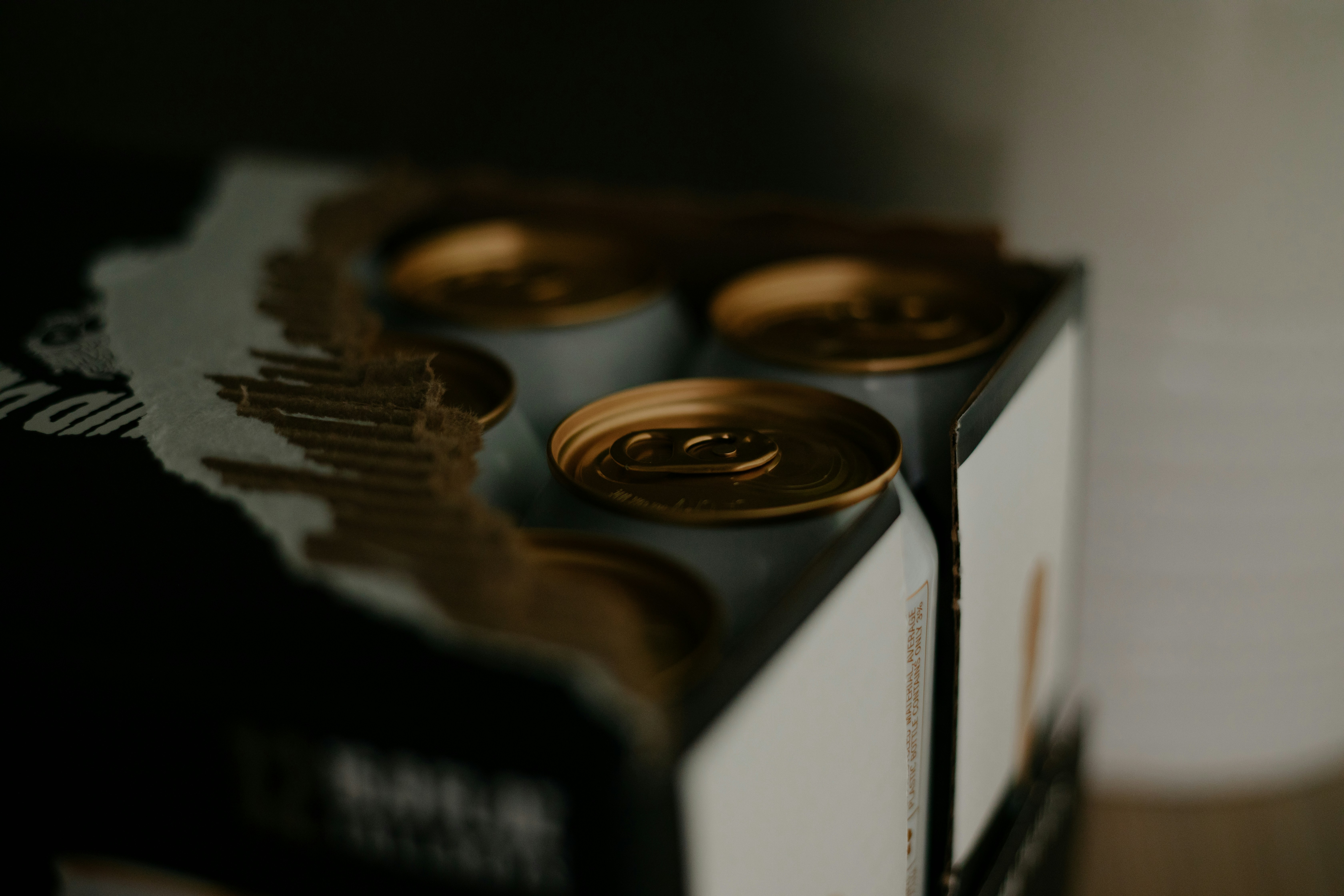 a close up of a box of soda