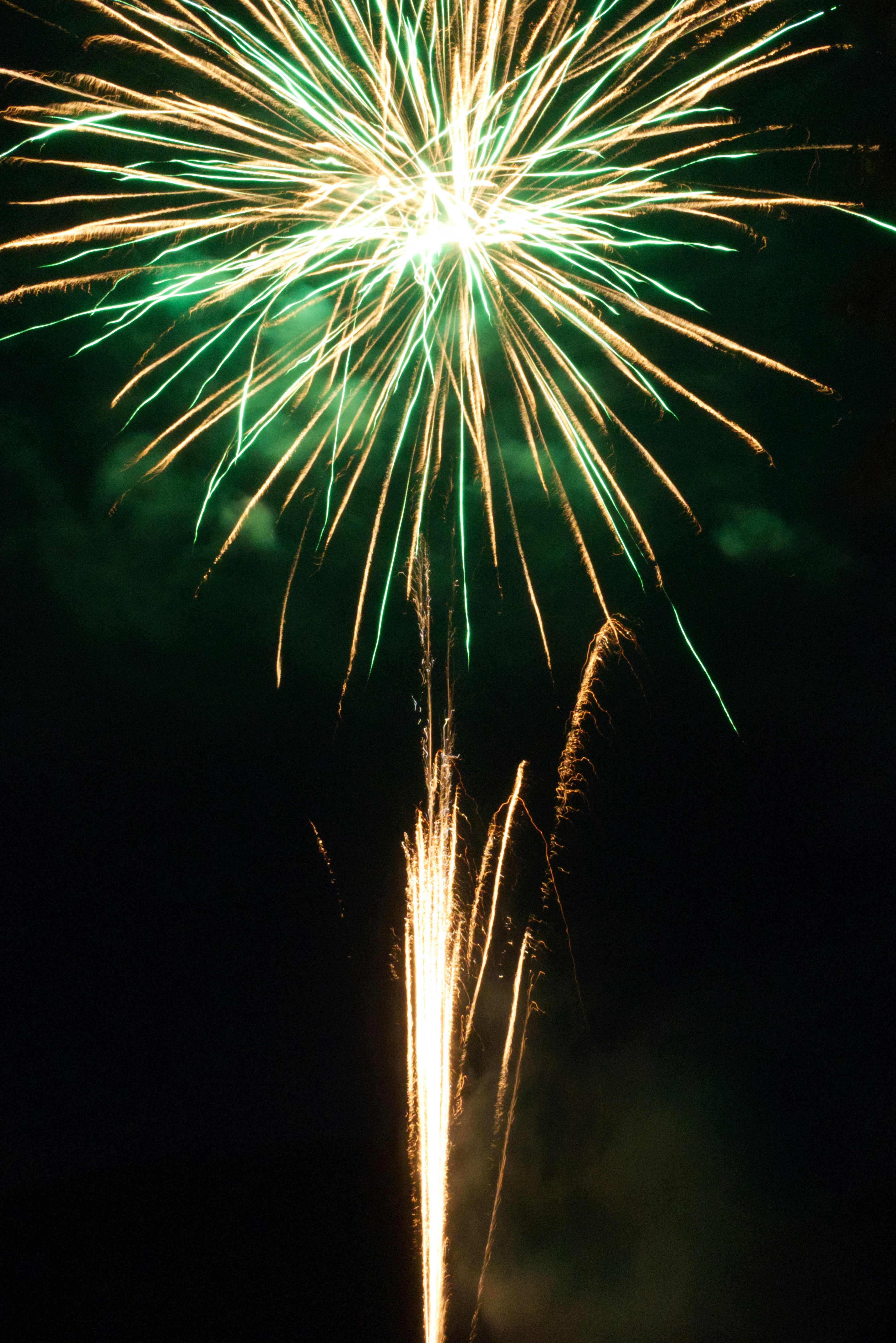 Green and yellow fireworks during nighttime photo – Free Idaho Image on ...