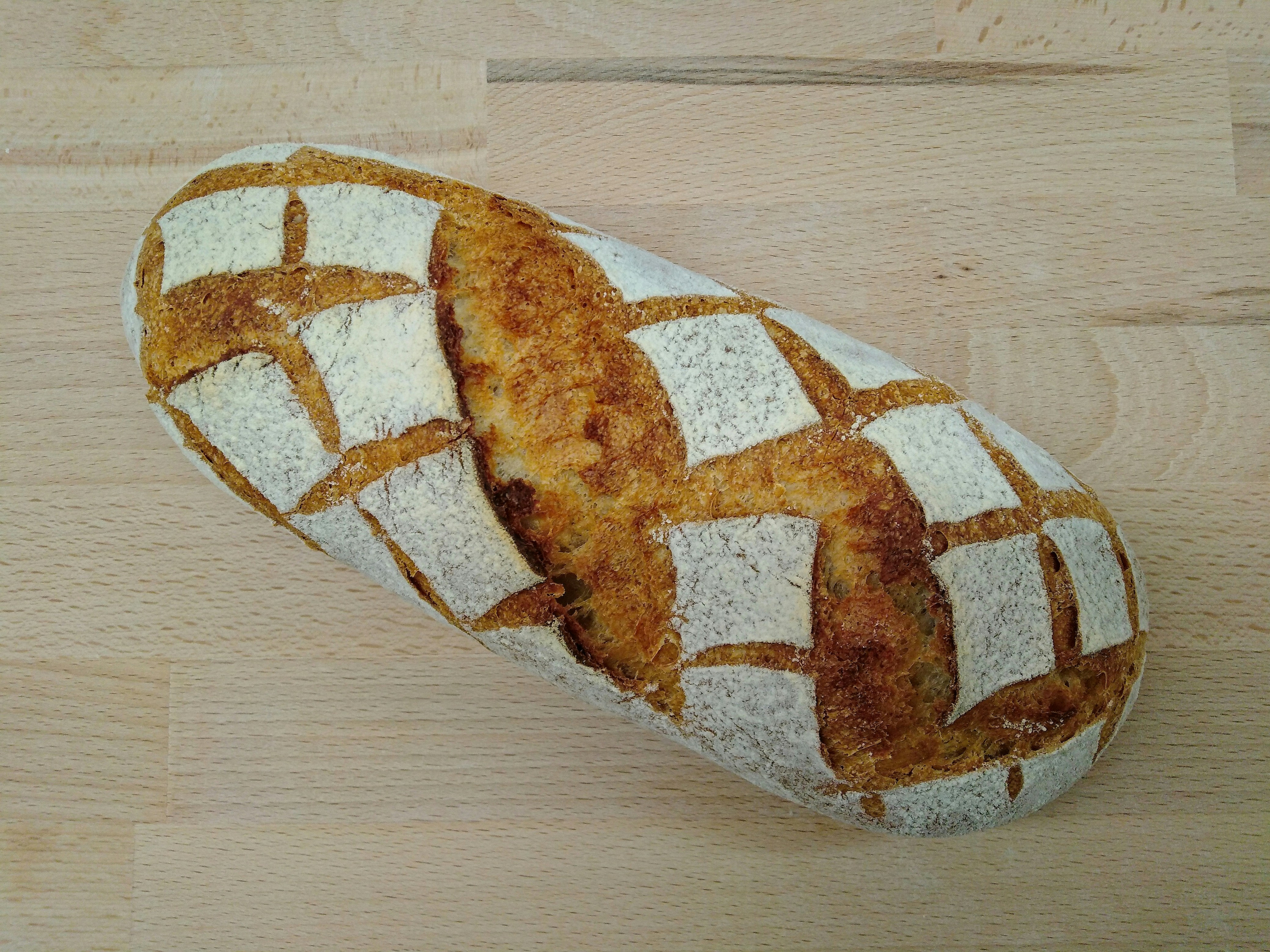 bread on brown wooden table