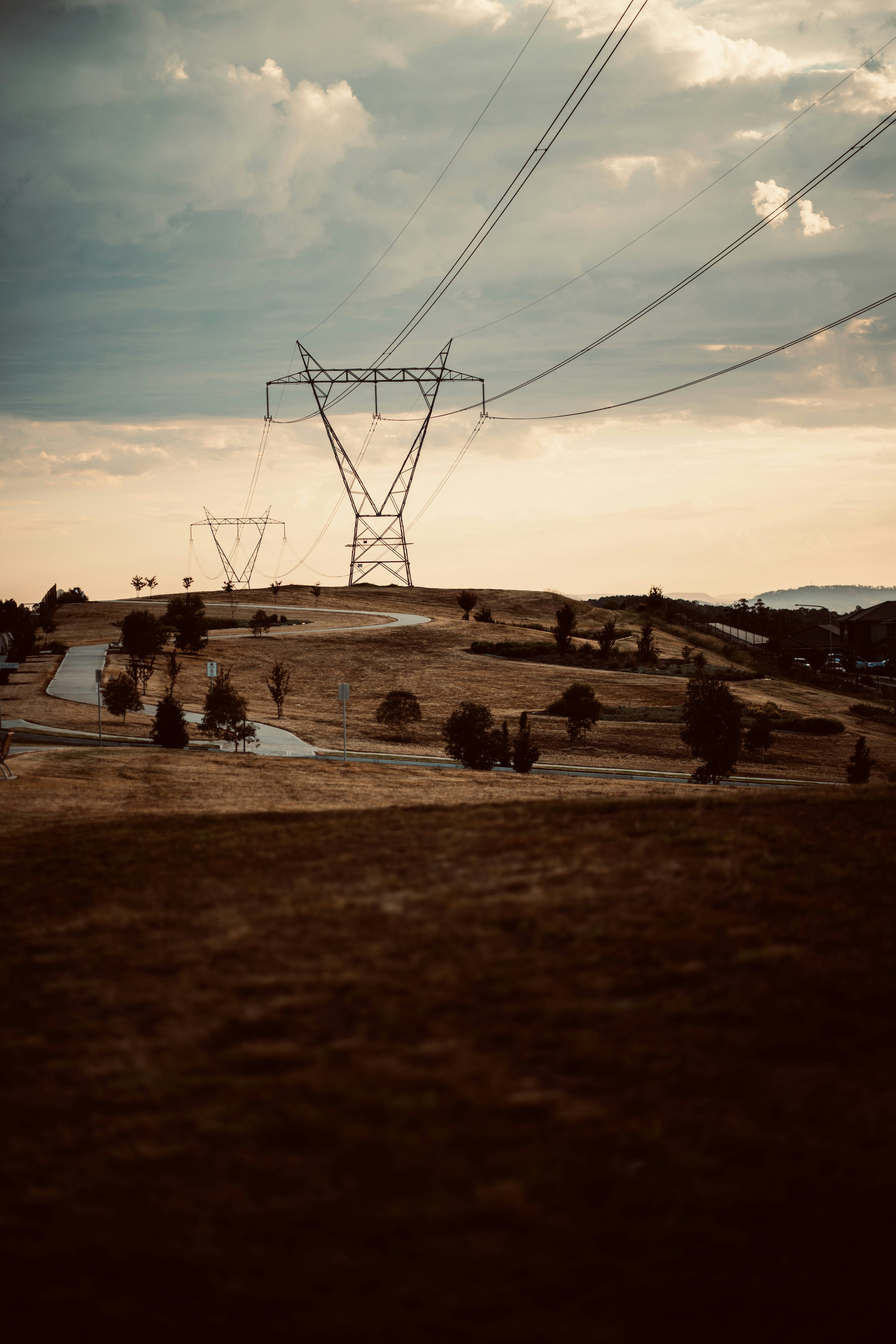 Electric Serenity: The Power of Nature and Industry