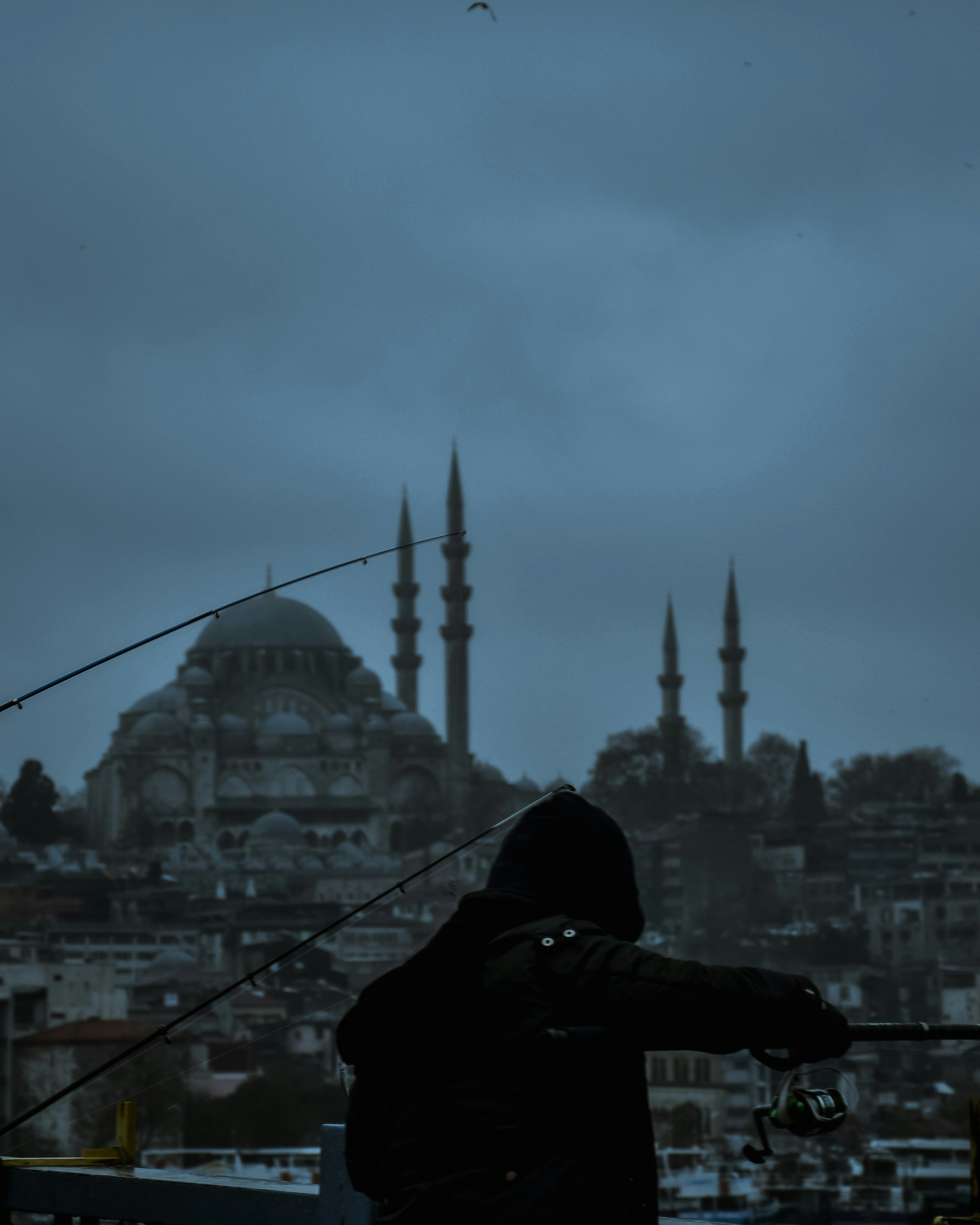 Silhouette at the Bosphorus: A Night of Tension and Spinning Lines