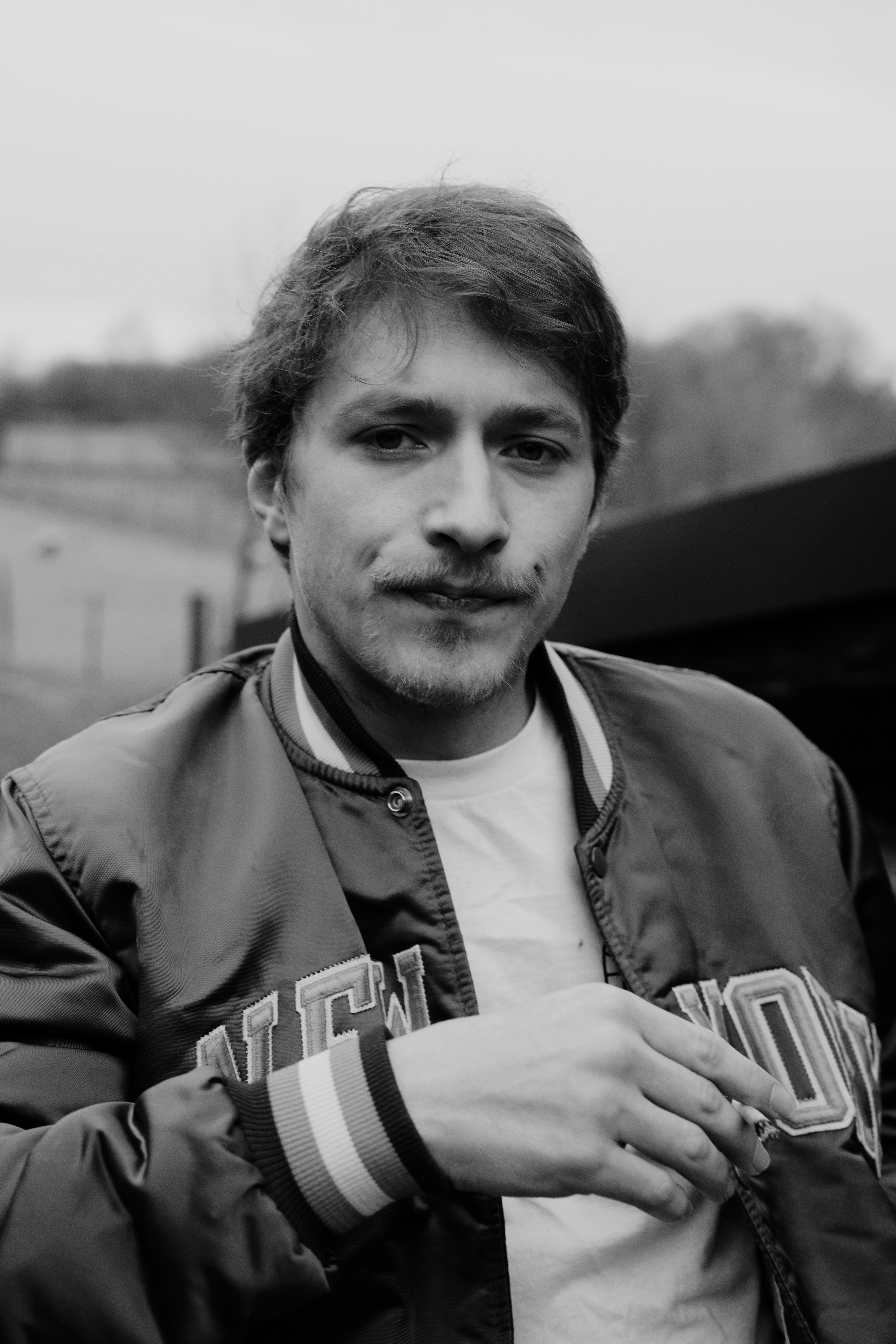 nthnwck, a photographer and cool dude from BXL, shot at my sisters' boyfriends house and styling by me staring my dad's old jacket.