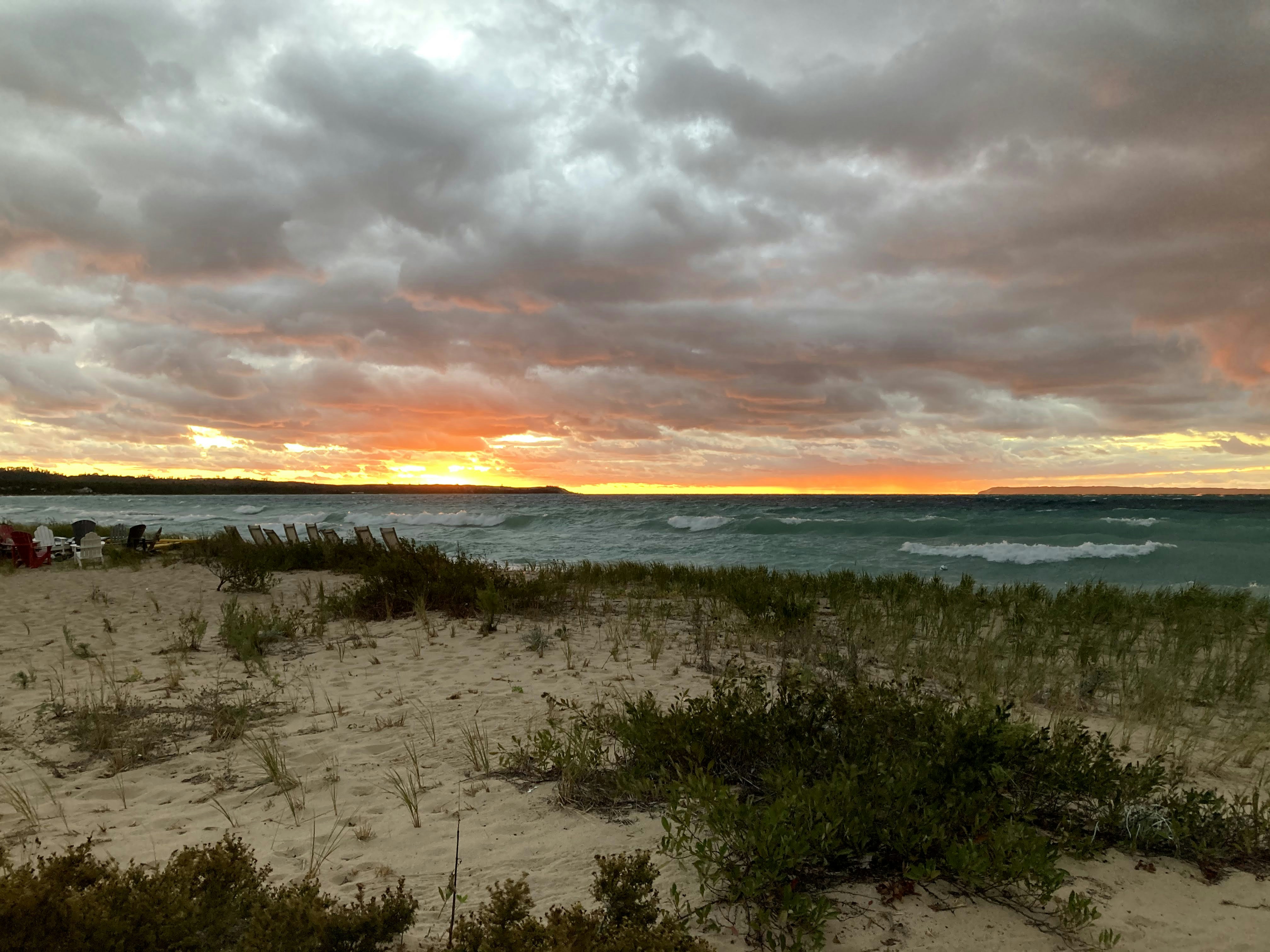 Twilight's Embrace Over the Dunes