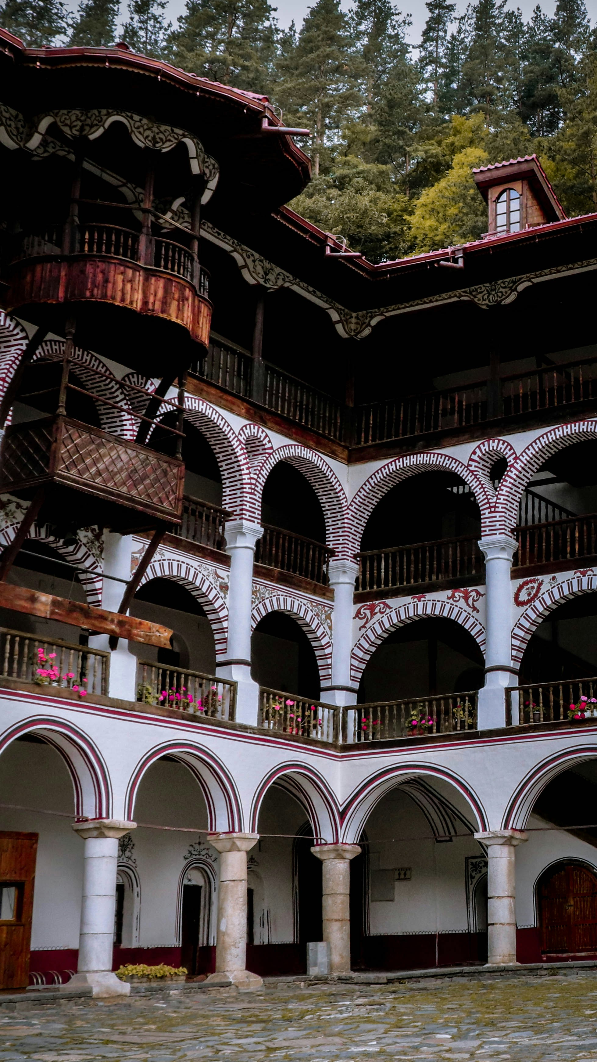 Arched Echoes: A Moorish Terrace in Twilight